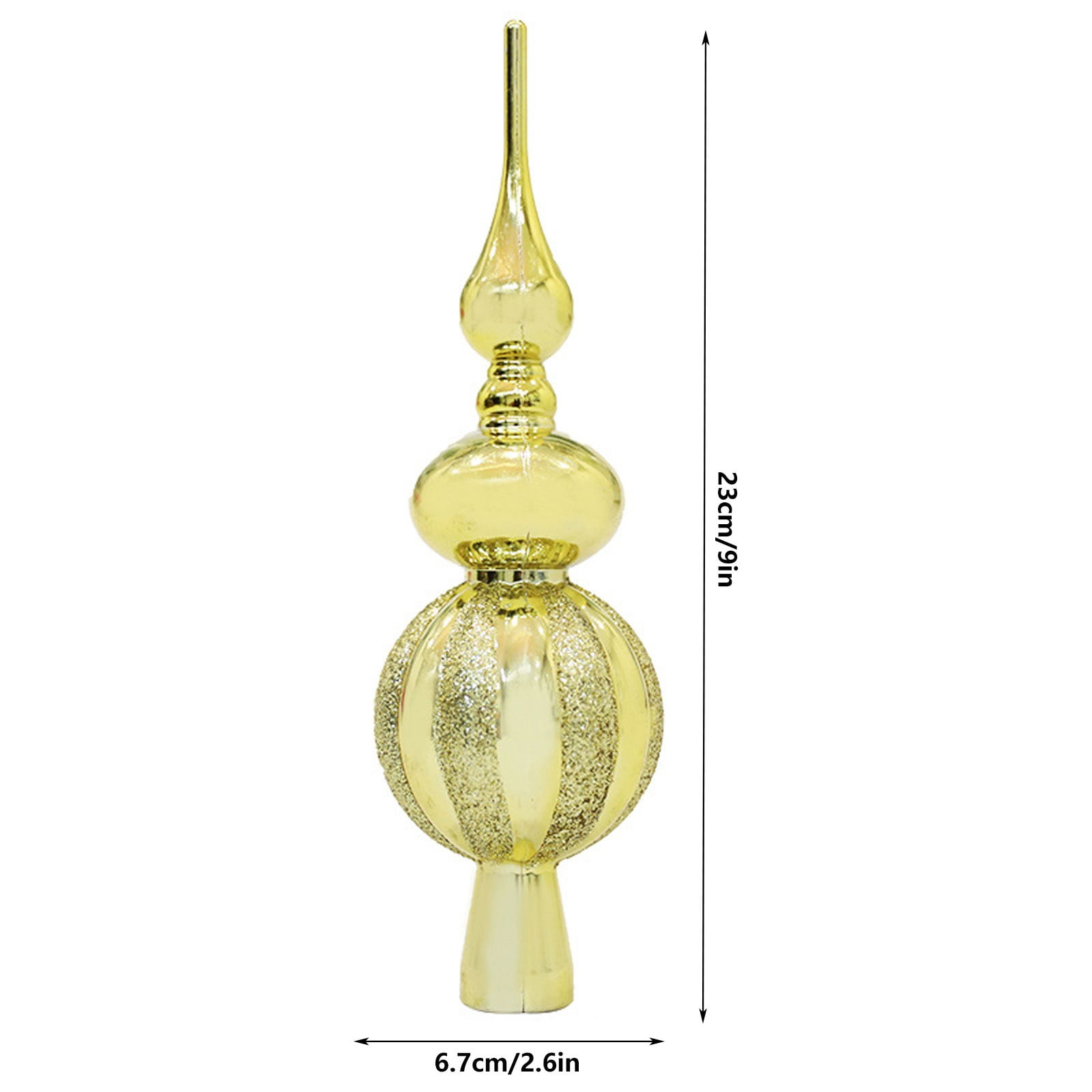 CASAFUN Spherical Christmas Tree Topper 23cm German Christmas Tree Top ...