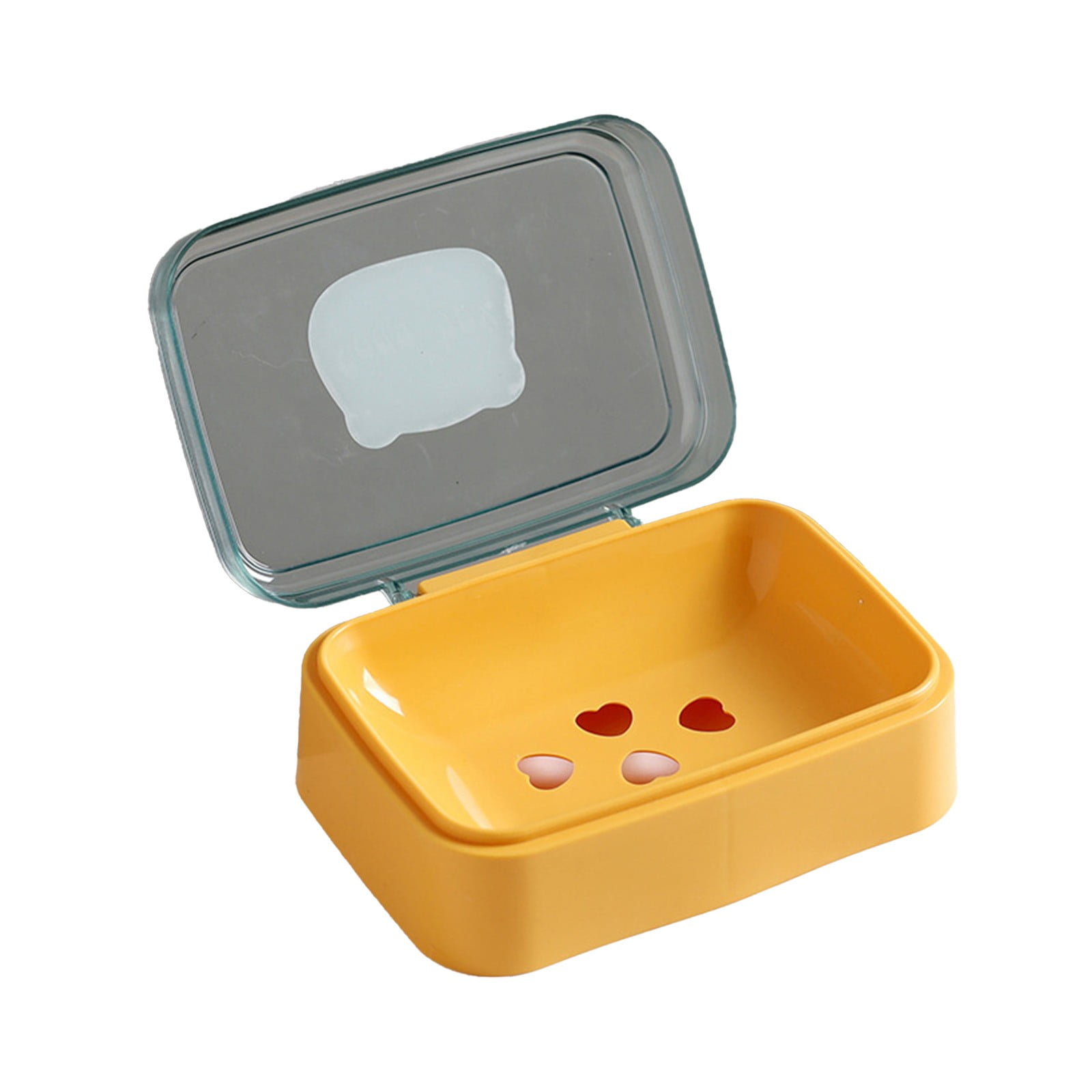 CASAFUN Transparent Plastic Soap Case Holder Portable Clear Soap ...