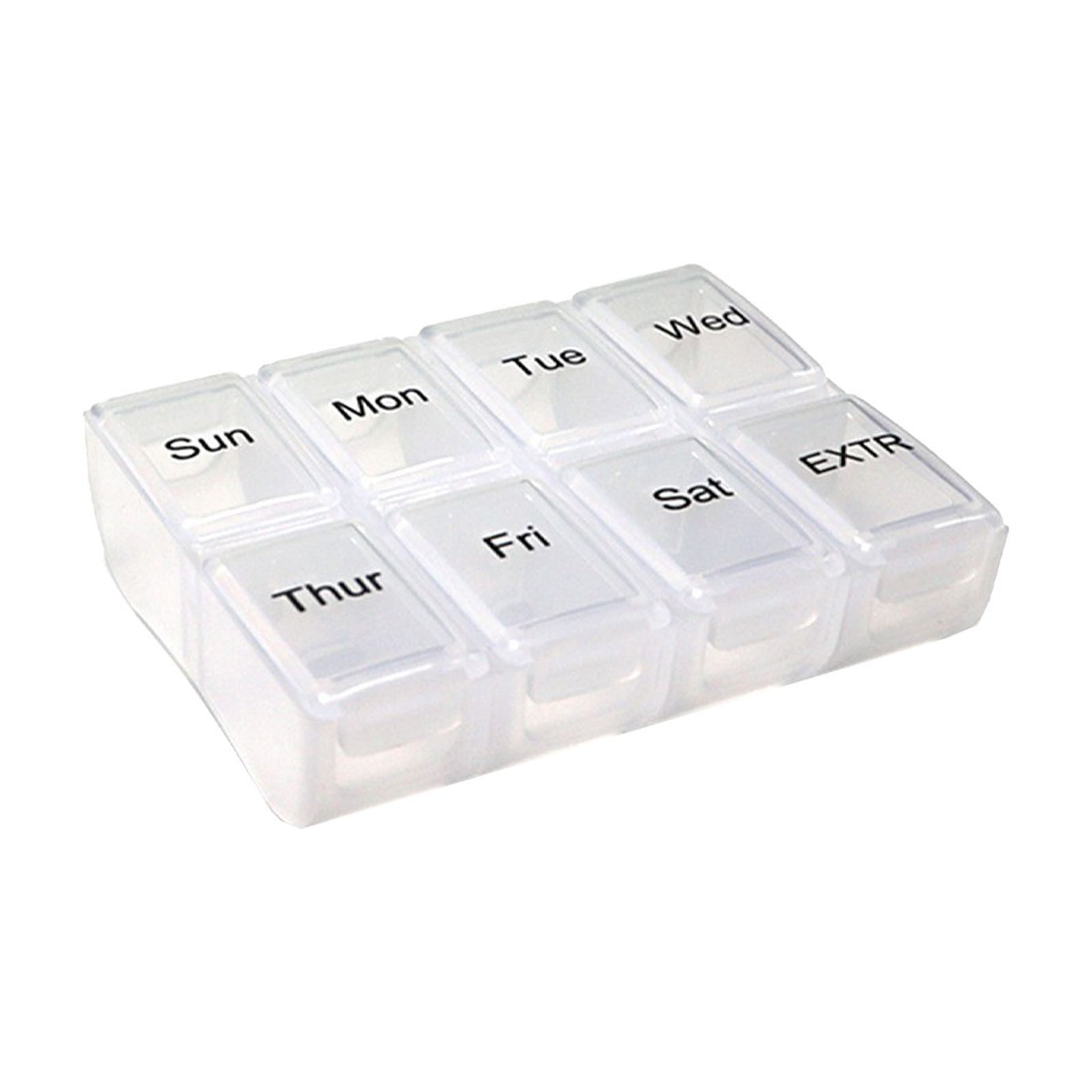 CASAFUN Weekly Split Travel Pill Organizer Divided Pill Cases, Compact ...