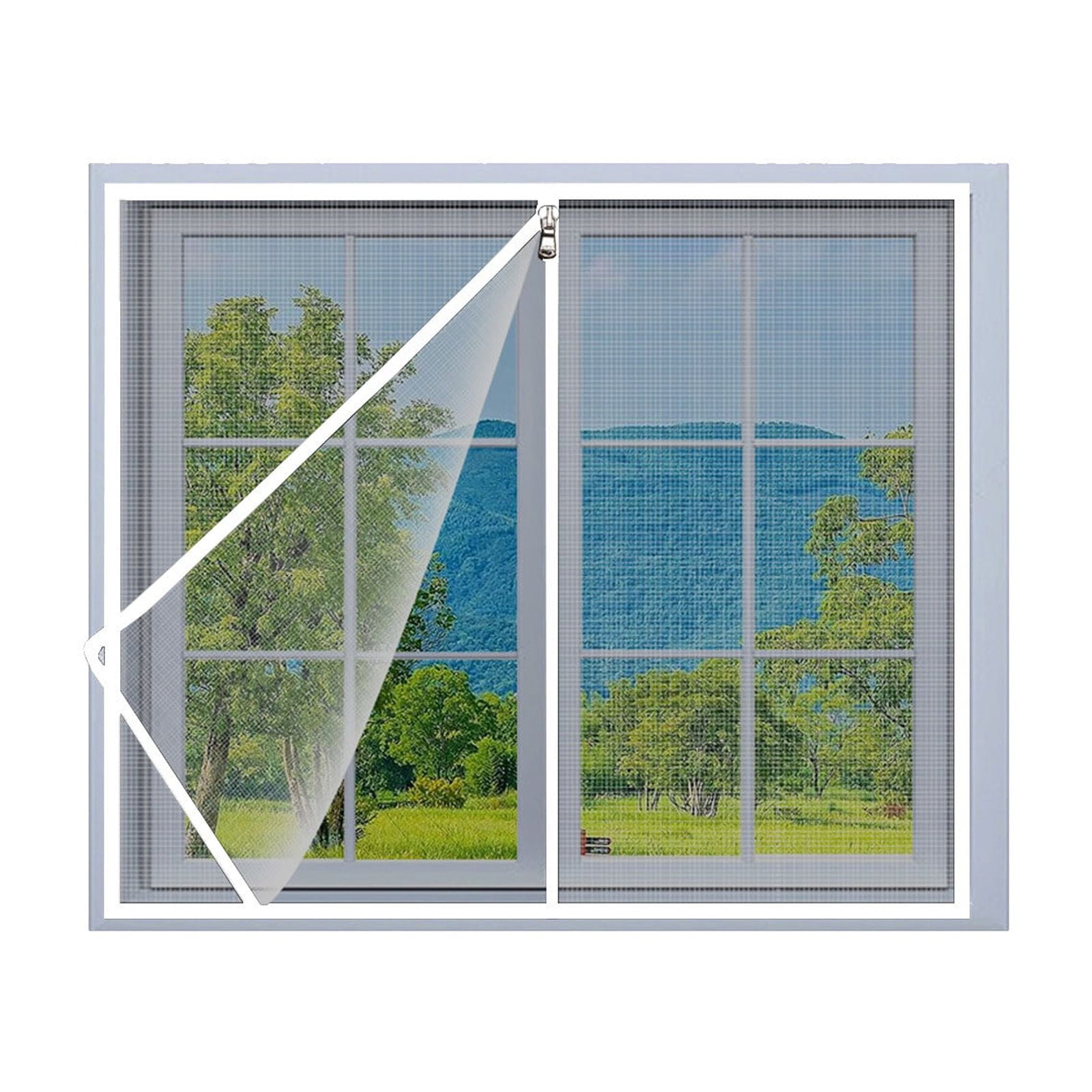 CASAFUN Window Screen Adjustable Window Net Stainless Steel Wire Fine ...