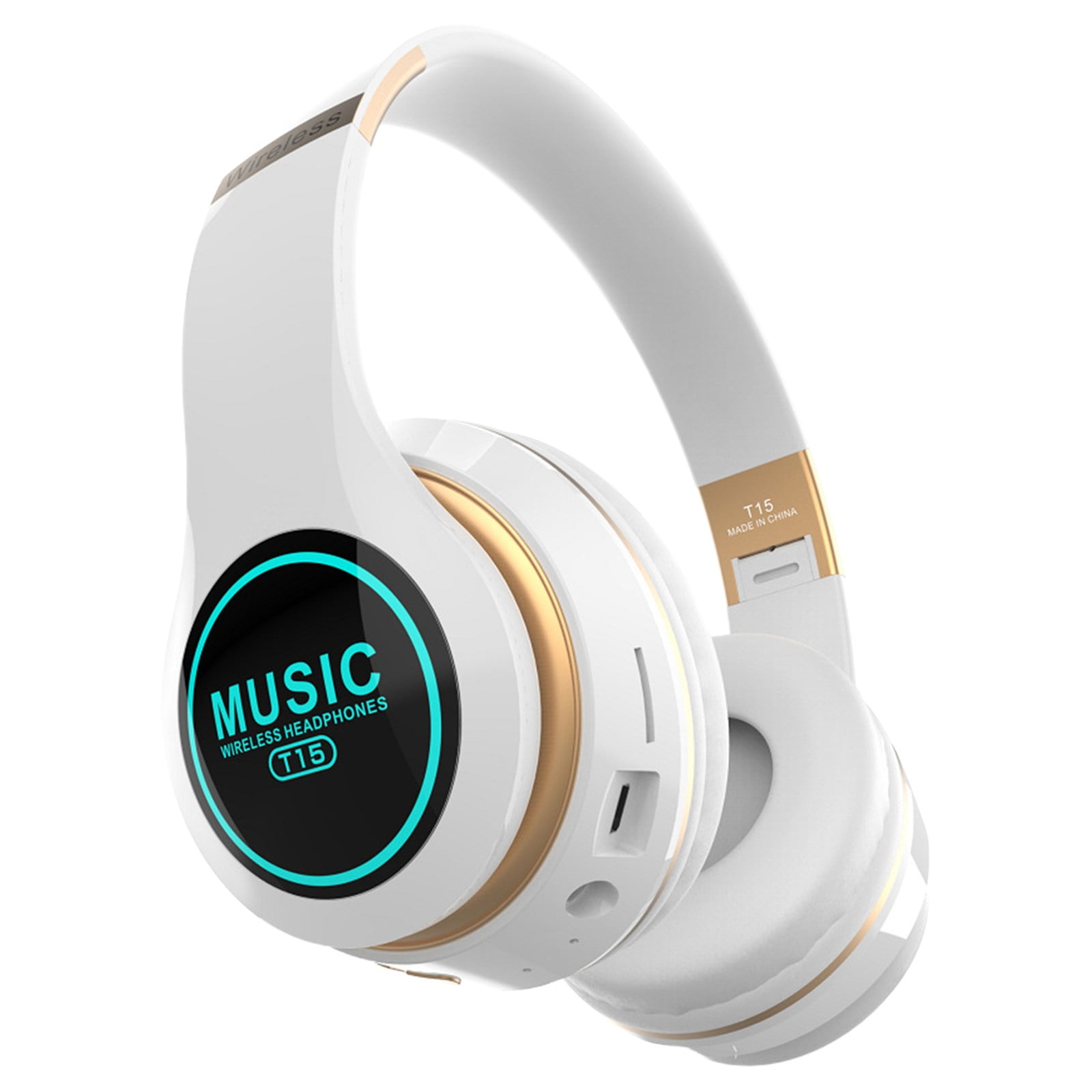 CASAFUN Wireless Bluetooth Headphones Over Ear, Hi-Fi Stereo Foldable ...