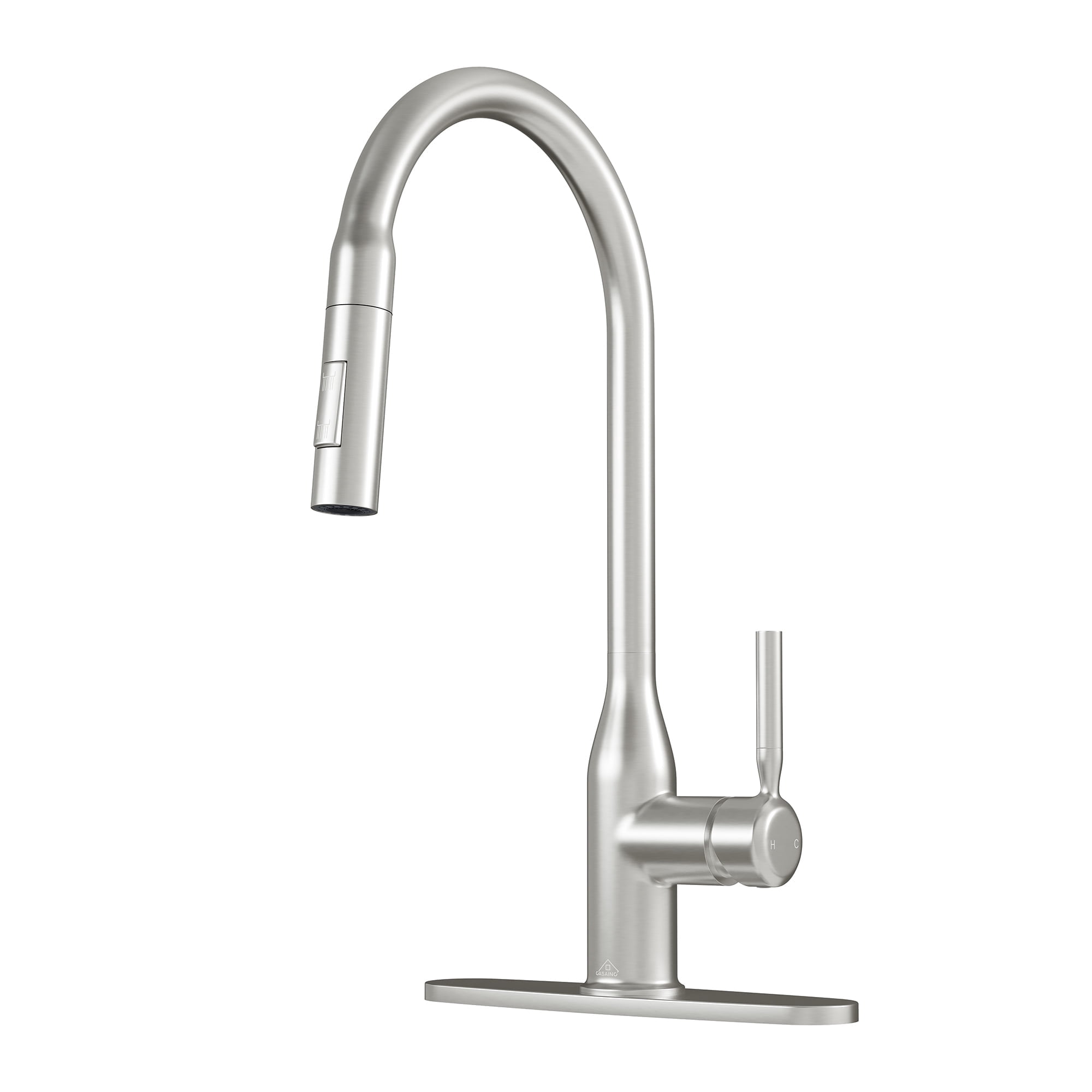 CASAINC Pull Down Sprayer Kitchen Faucet with Advanced Spray and Pull ...
