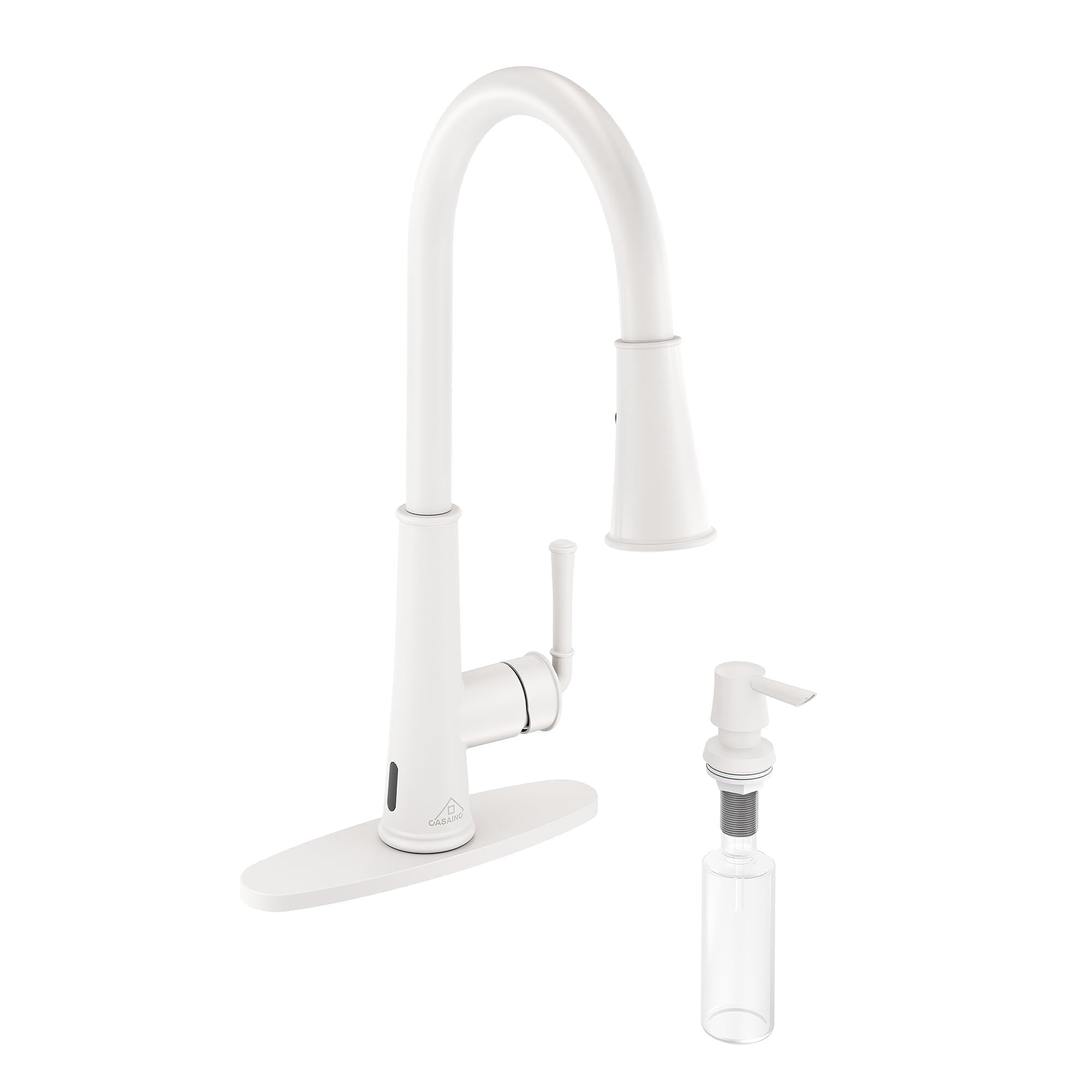 CASAINC Single Handle Kitchen Faucet with Pull Down Sprayer, Touchless ...