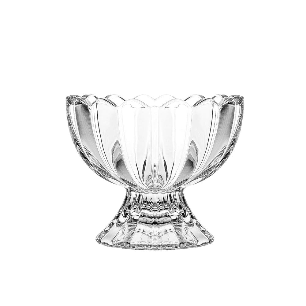 CASAQUA Glass Dessert Bowls Crystal Glass Bowls for Ice Cream Fruit ...