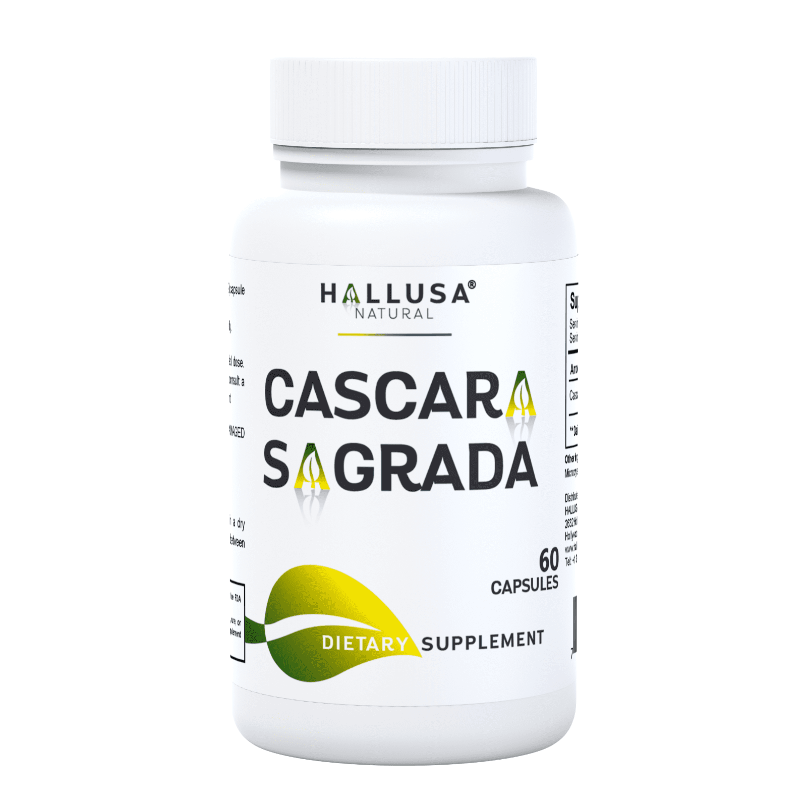 CASCARA SAGRADA - Gentle Natural Laxative - Digestive & Metabolism - 60 ...