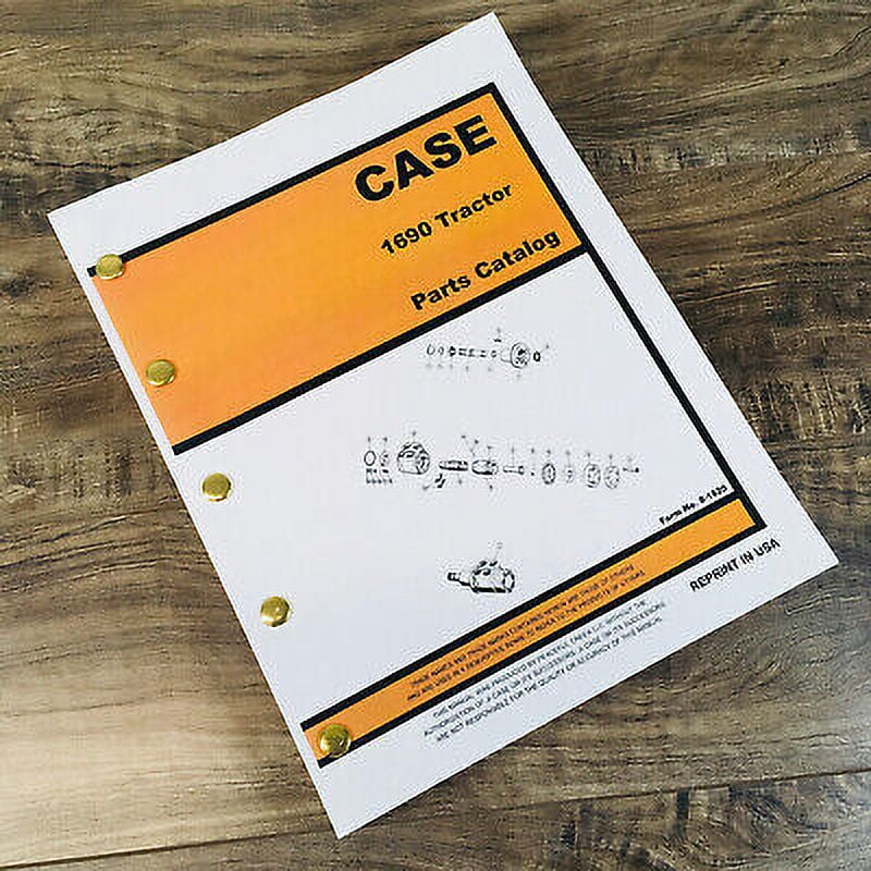 CASE 1690 TRACTOR PARTS MANUAL CATALOG BOOK ASSEMBLY SCHEMATIC EXPLODED ...