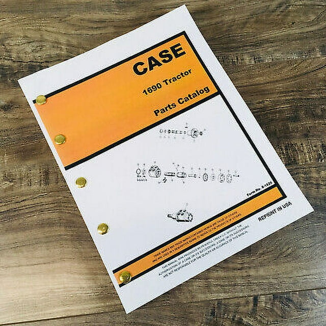 CASE 1690 TRACTOR PARTS MANUAL CATALOG BOOK ASSEMBLY SCHEMATIC EXPLODED ...