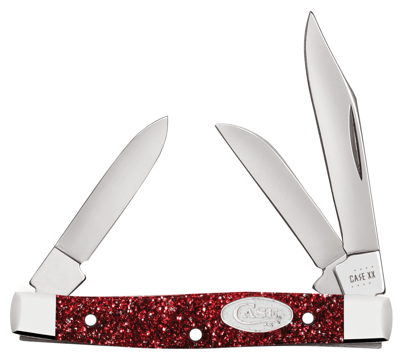 CASE 67004 Ruby Stardust 3x Stainless Blade Small Stockman Knife ...