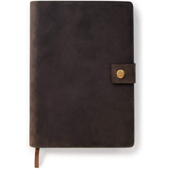 CASE ELEGANCE Full Grain Premium Leather Refillable Journal Cover with ...