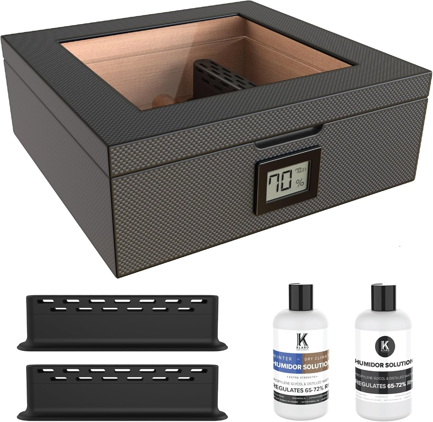 CASE ELEGANCE MAG Cigar Humidor, Easy humidification System, Accurate ...