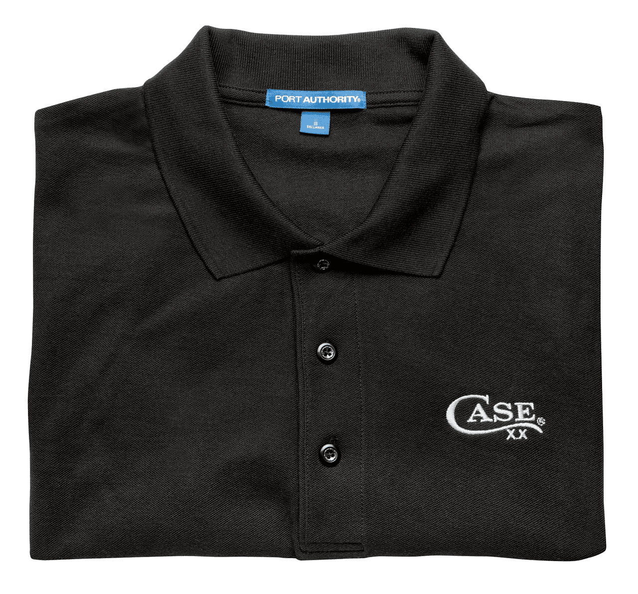 CASE XX Knives Black Cotton White Stitch Logo XXXLarge Polo Shirt ...