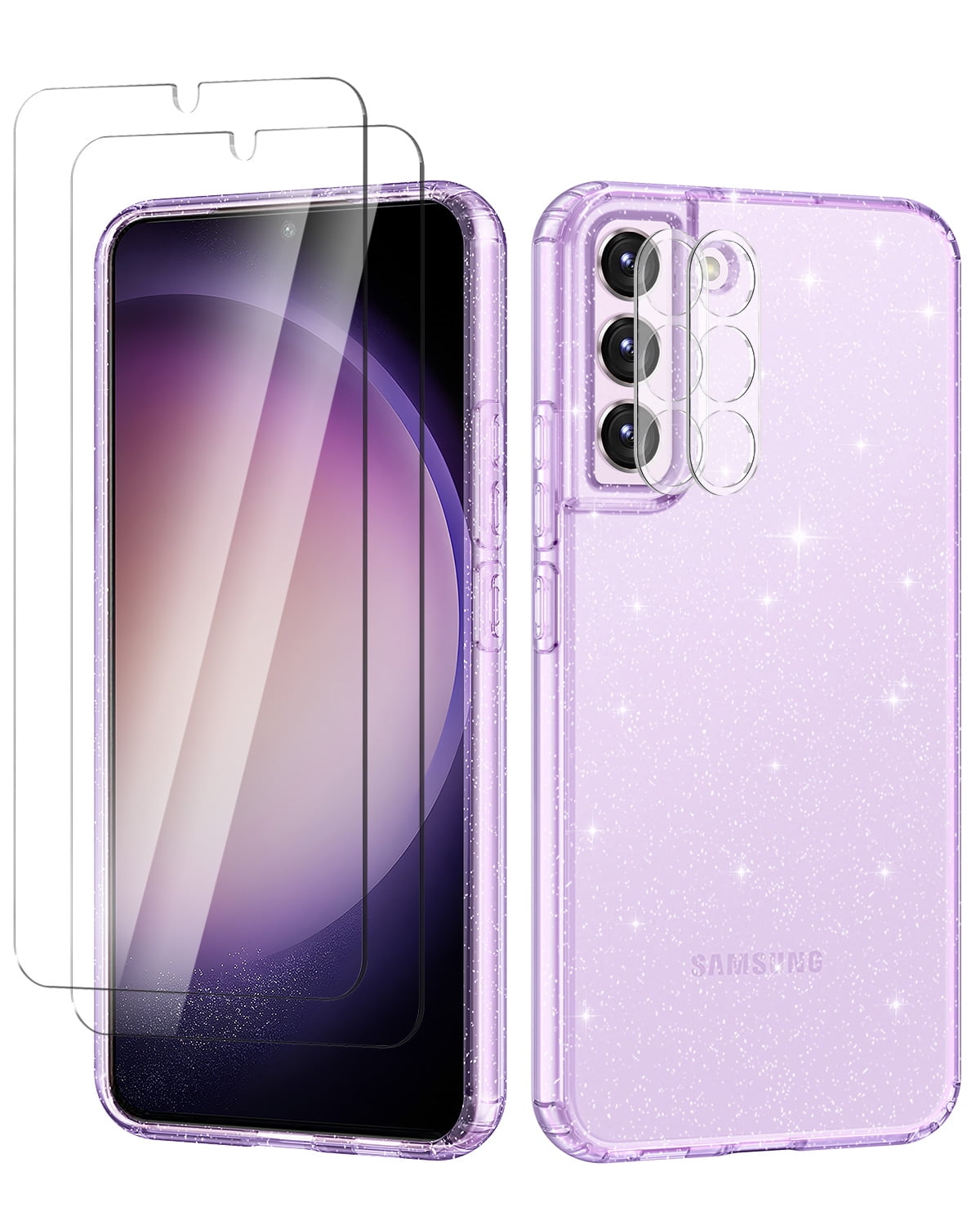 CASEFIV for Samsung Galaxy S23 Case, with 2 Screen Protector + 2 Camera ...