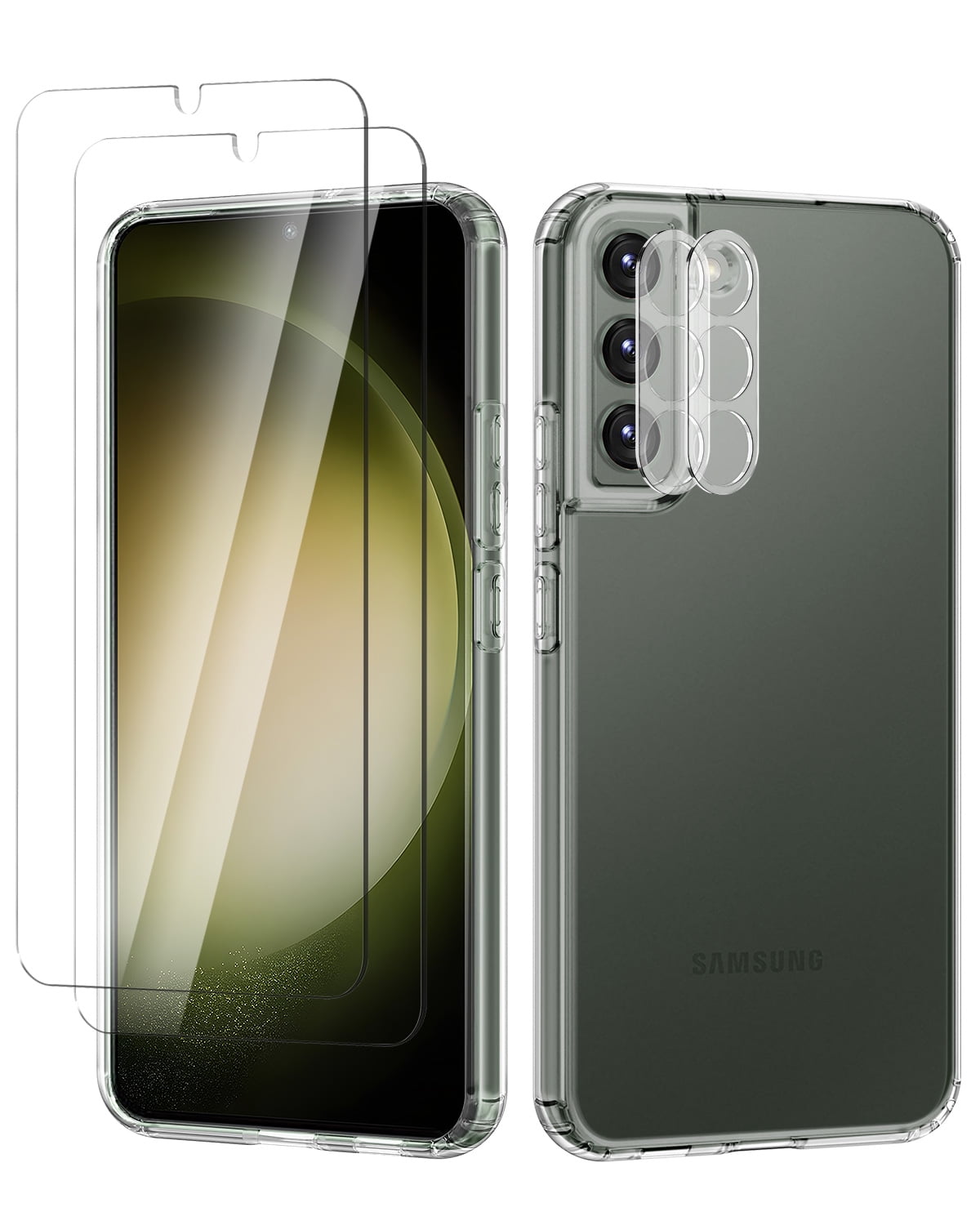 CASEFIV for Samsung Galaxy S23 Case, with 2 Screen Protector + 2 Camera ...