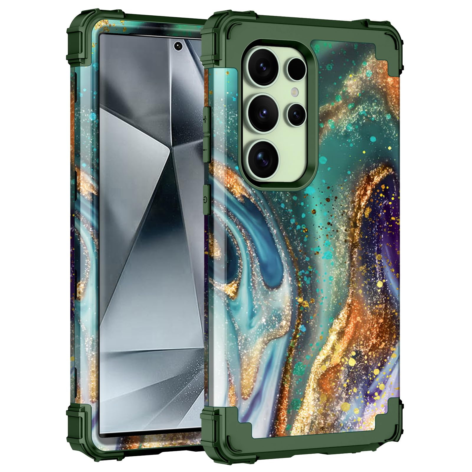 CASEFIV for Samsung Galaxy S24 Ultra 5G Case,Shockproof Three-Layer ...