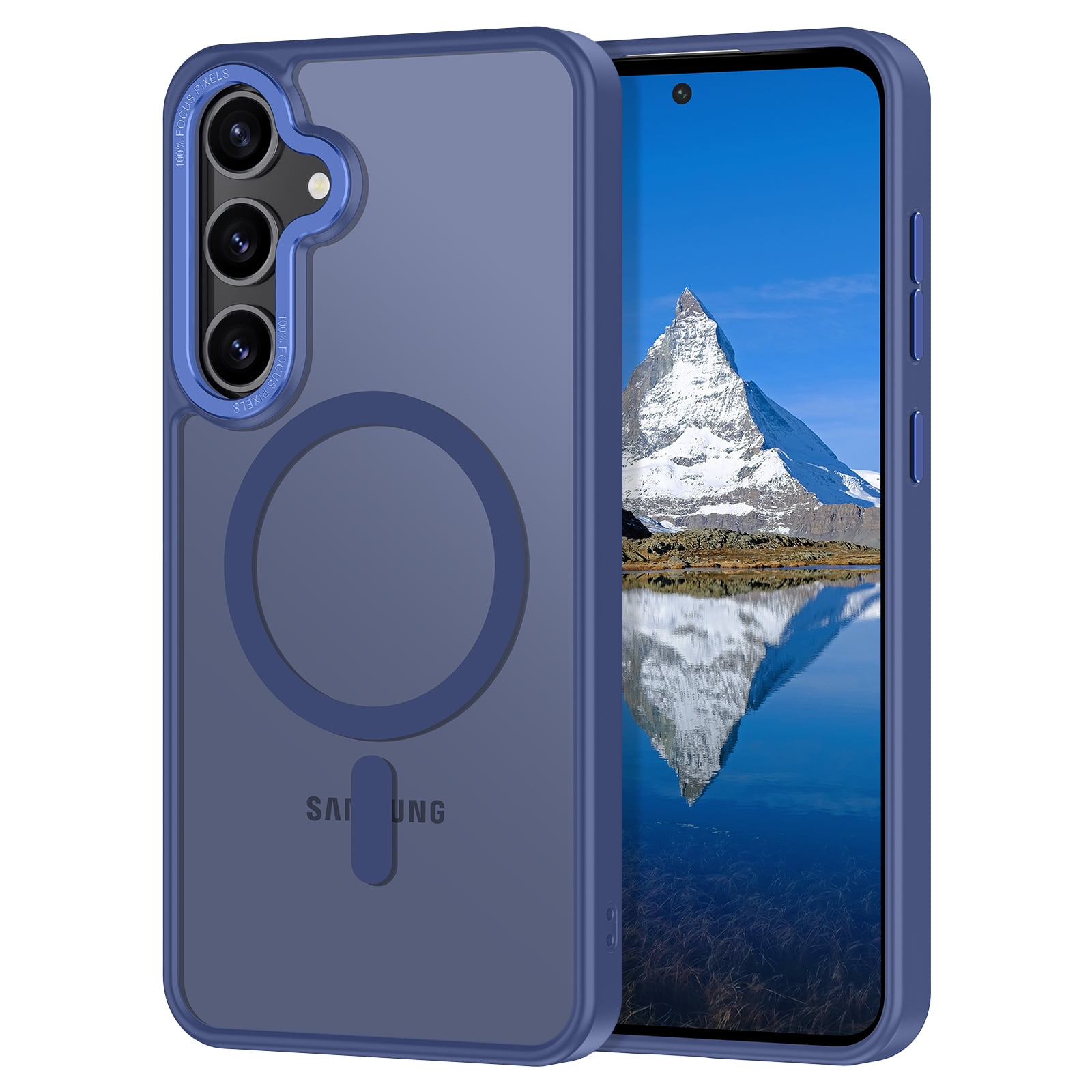 CASEFIV for Samsung Galaxy S25 Plus Case,with Magnetic Invisible Stand [Military Drop Protection ...