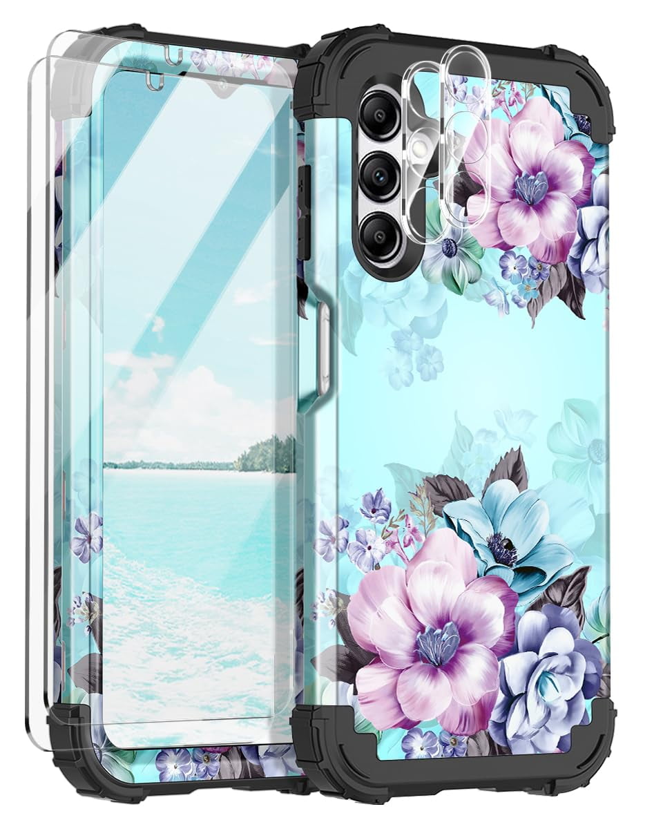 CASEFIV Floral Back Cover Cell Phone Case for Samsung Galaxy A15 5G ...