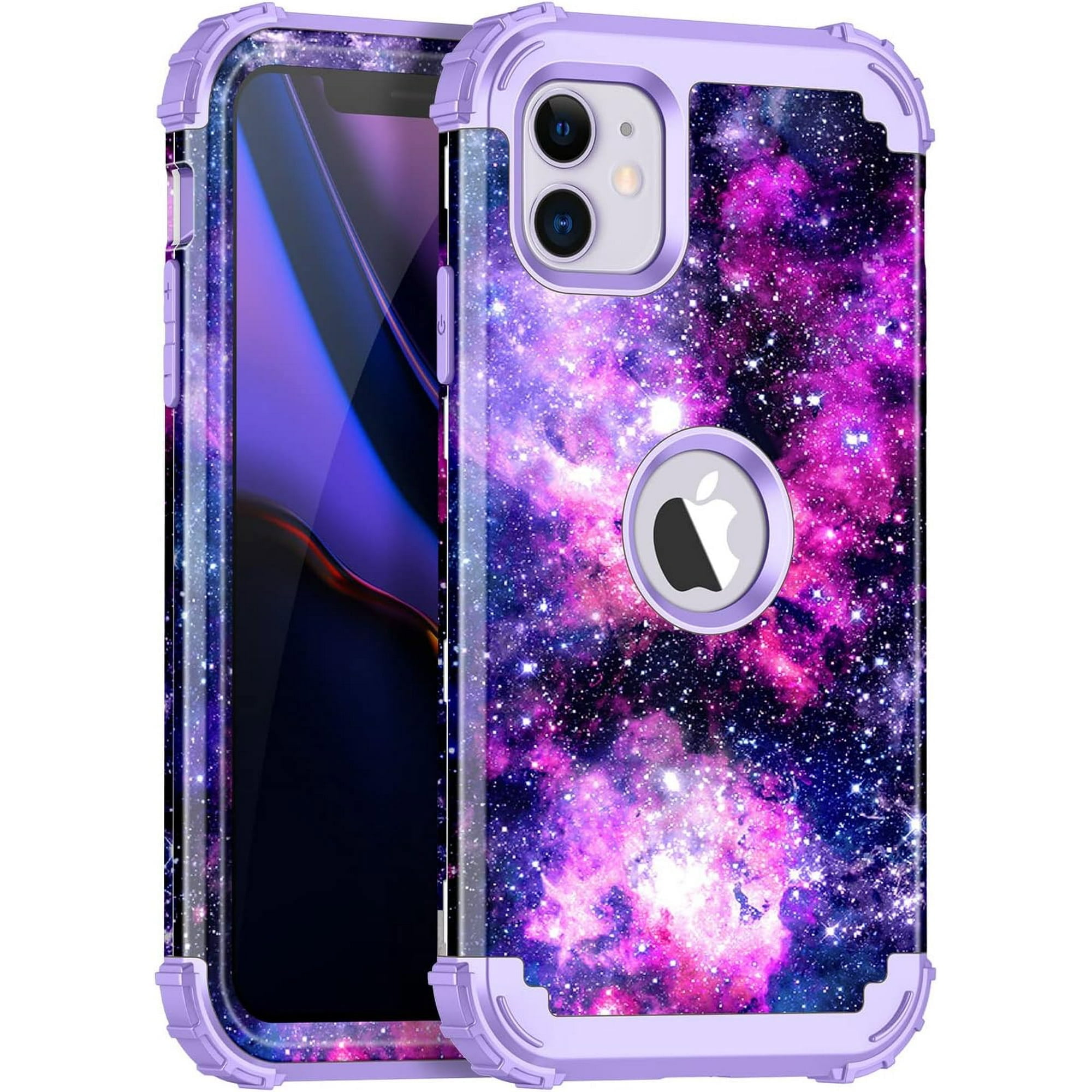 CASEFIV for iPhone 11 Case,Shiny in The Dark Three Layer Heavy Duty ...
