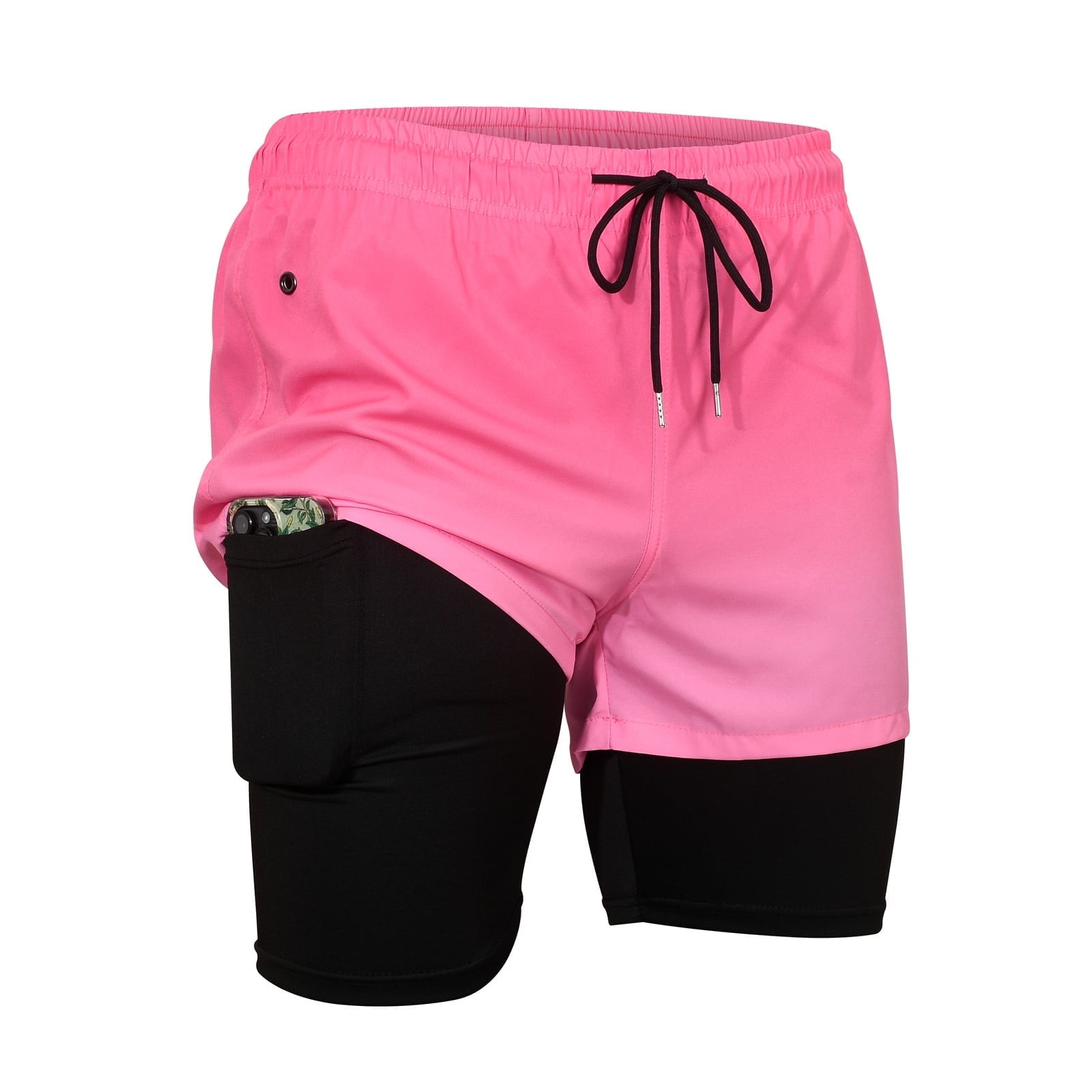 CASELAND Men's 2 in 1 Quick Dry Running Shorts Gym Athletic Workout ...