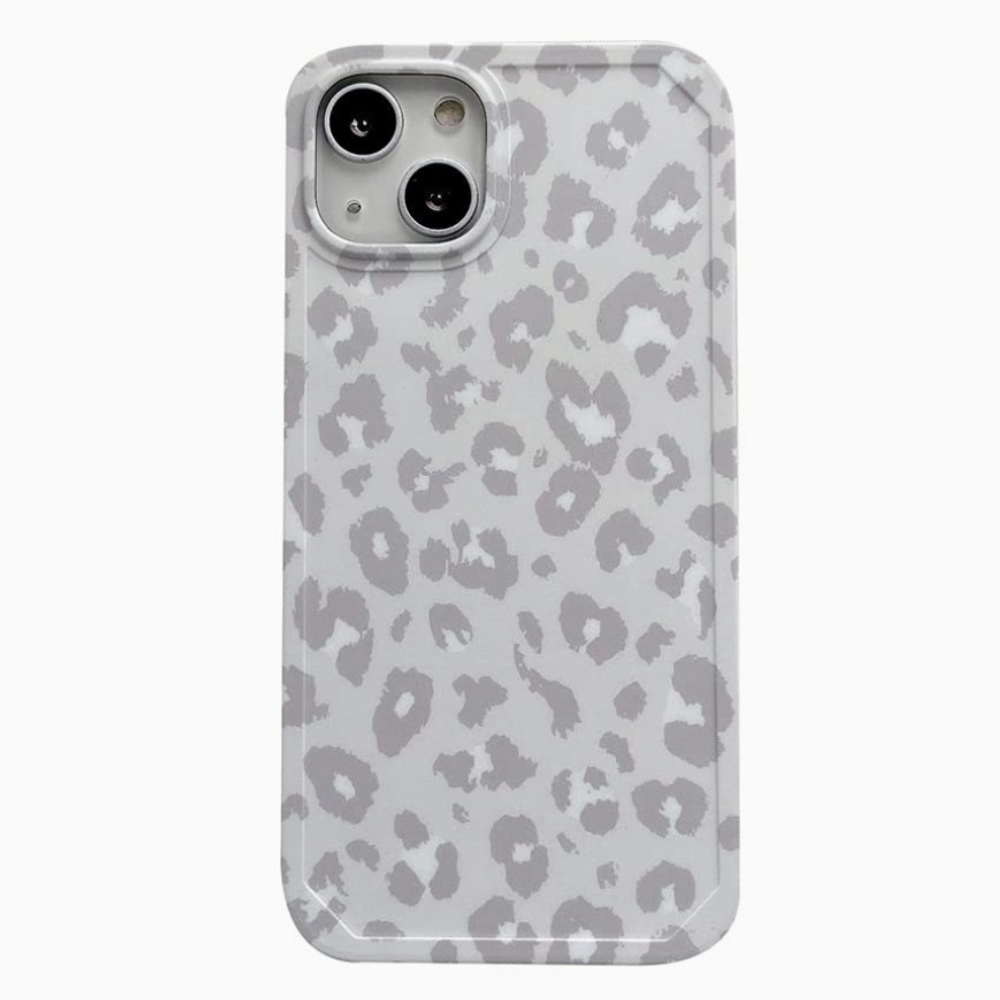 CASELIX Compatible with iPhone 13 Case - Gray Leopard Print ...