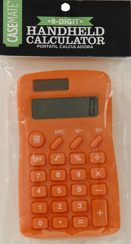 CASEMATE, CALCULATOR, 8 DIGIT HANDHELD CALCULATOR, W240 - Walmart.com