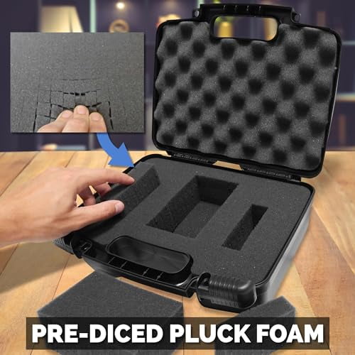CASEMATIX 12" Customizable Foam Case for Portable Electronics - Hard ...