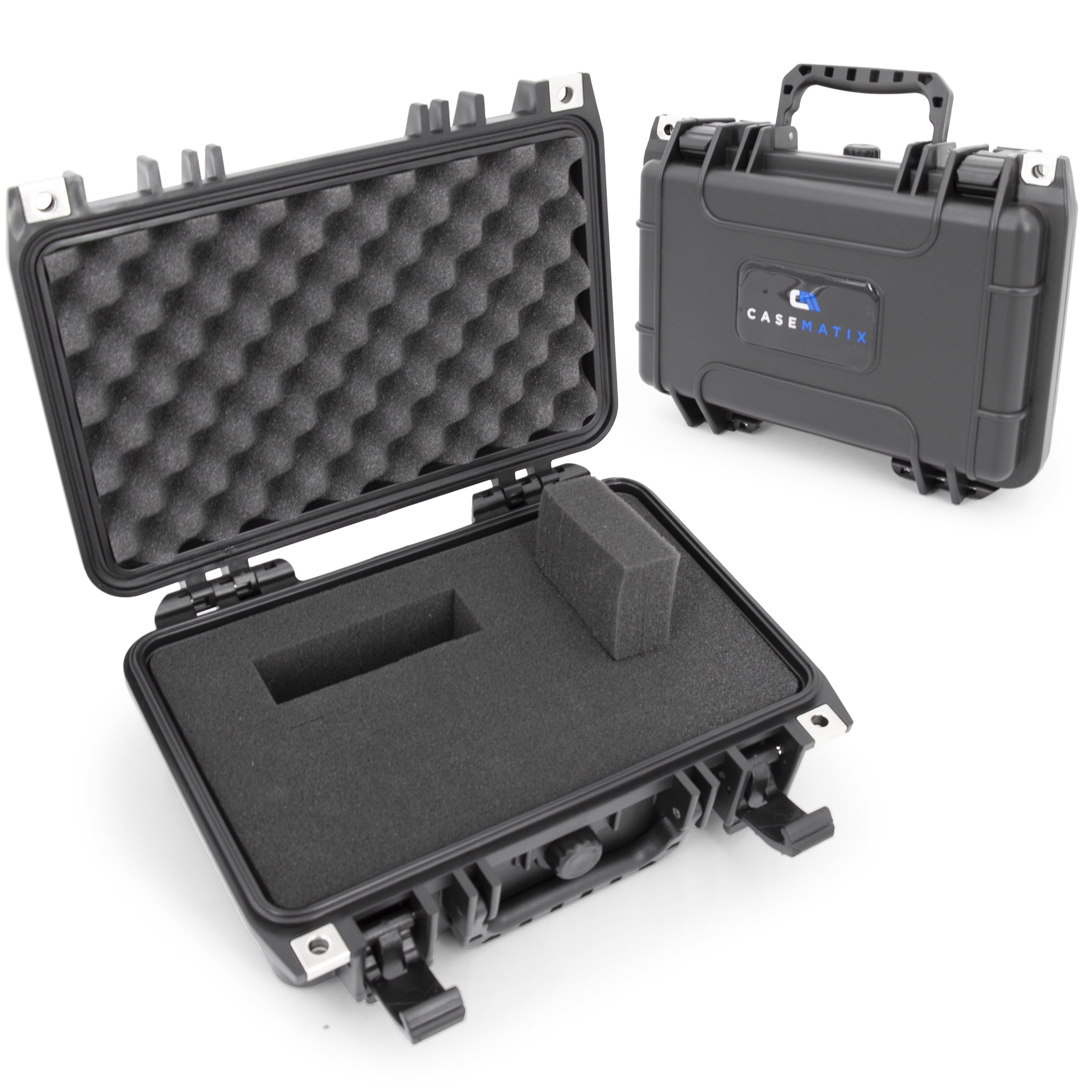 CASEMATIX 12" Waterproof Hard Case with Customizable Foam for Portable ...