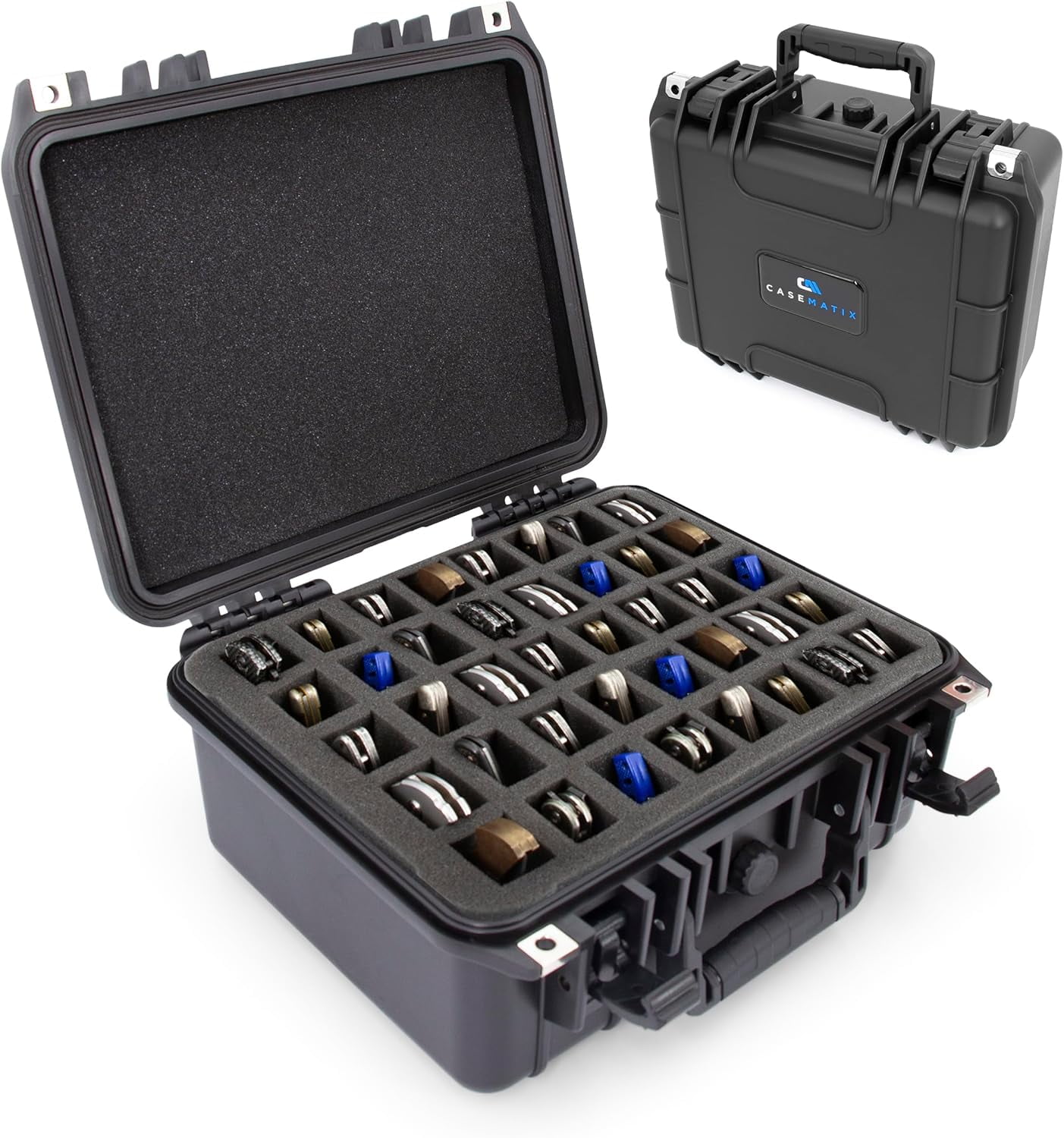 CASEMATIX 13" 40 Folding Knife Case - Waterproof Pocket Knife Holder ...