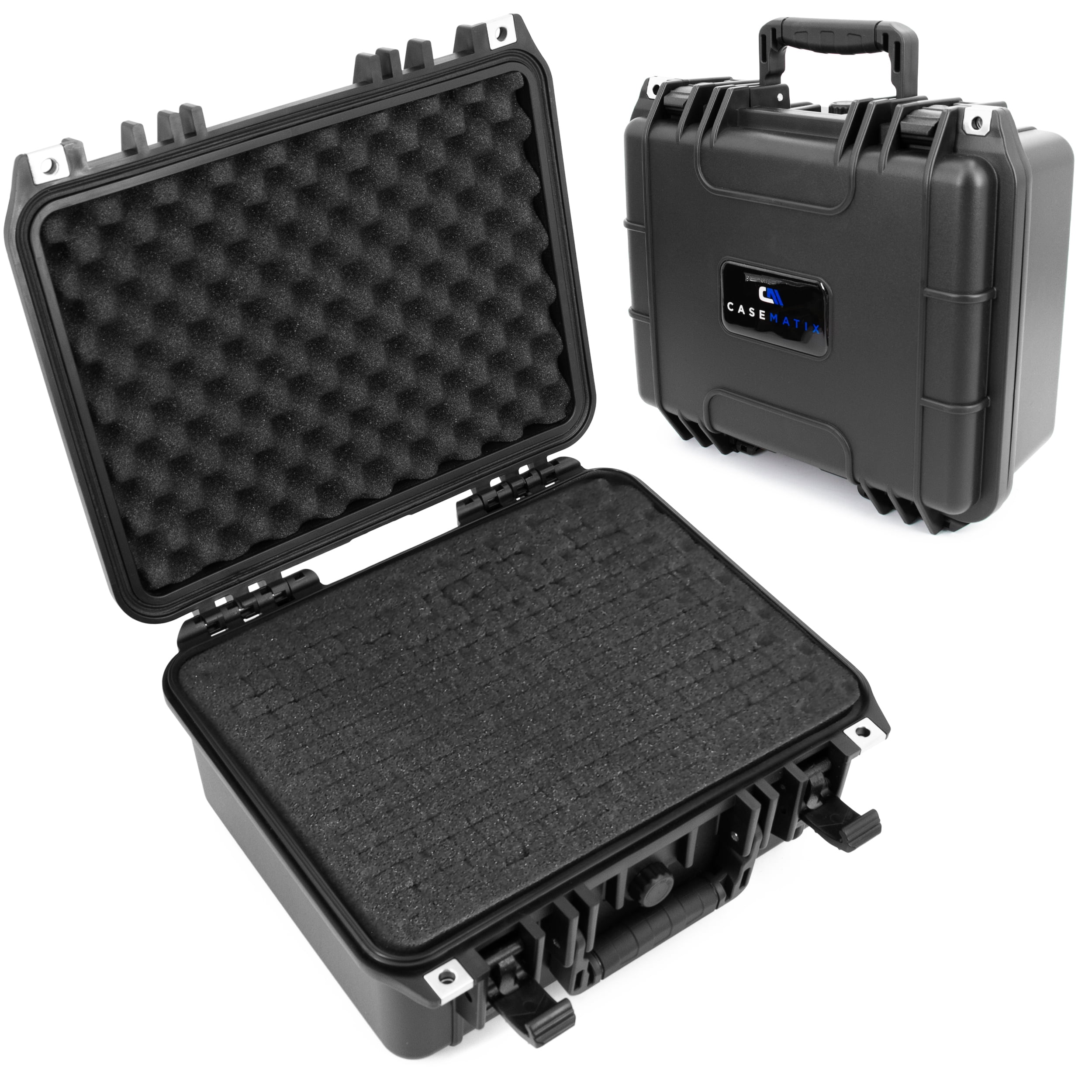 CASEMATIX 13" Waterproof Hard Case with Customizable Foam for Portable ...