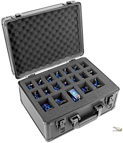 CASEMATIX 14" Miniature Storage Locking Box with 2 Miniature Storage ...