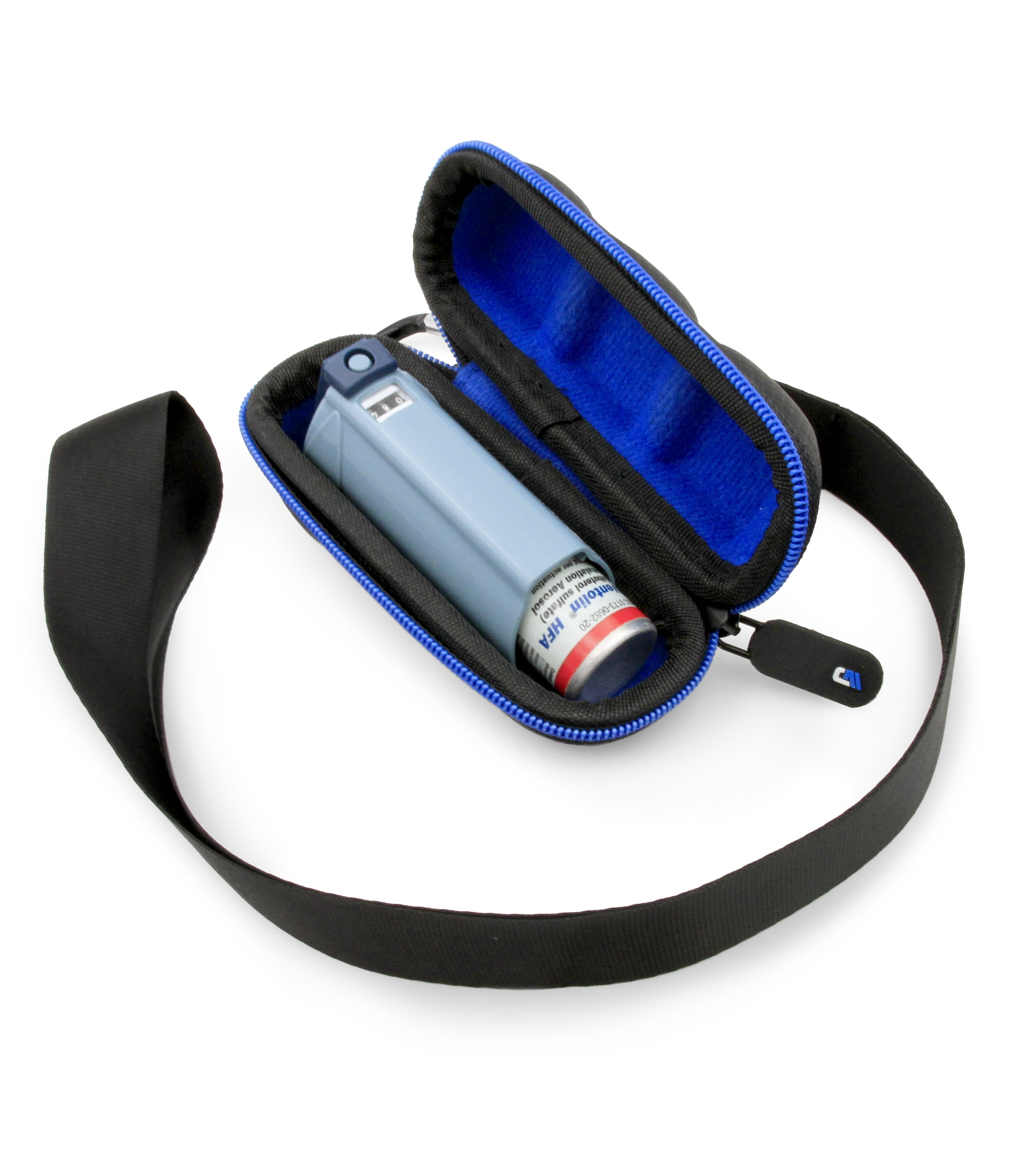 CASEMATIX Asthma Inhaler Travel Case with Lanyard and Clip-on Keychain ...