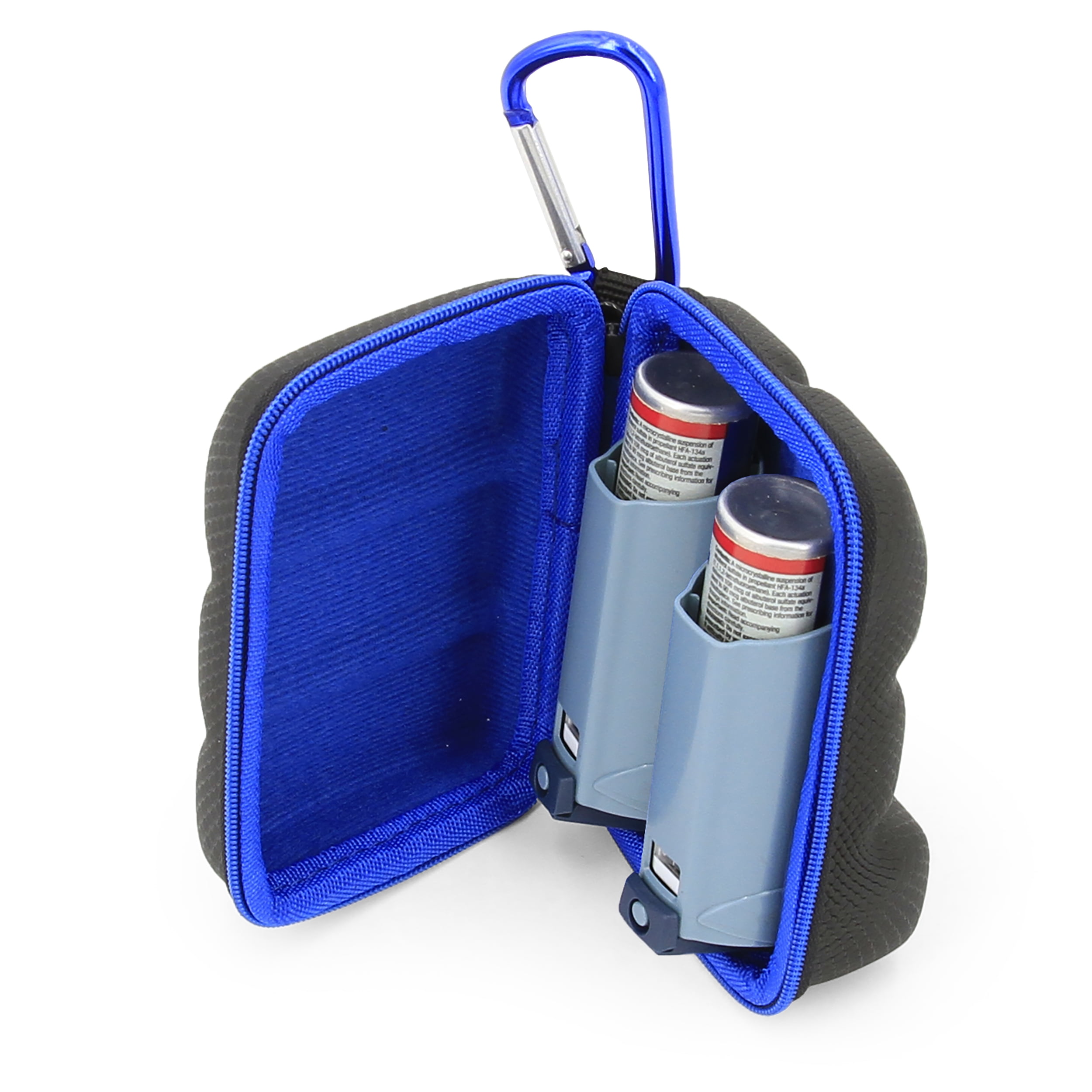 CASEMATIX Dual Asthma Inhaler Travel Case with Lanyard and Clip On ...