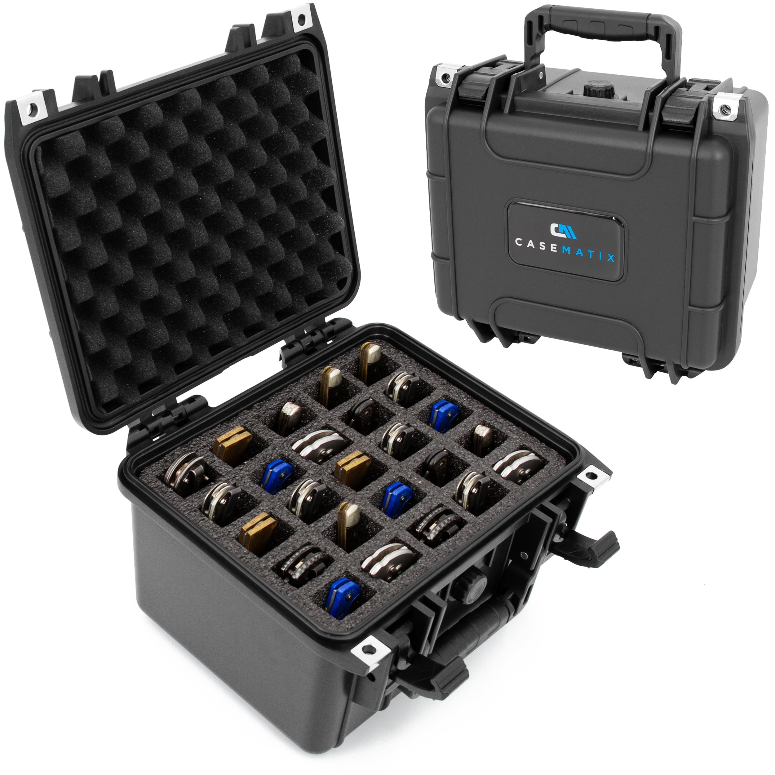 CASEMATIX Folding Knife Case - Waterproof Knife Blade Holder Fits 25 ...