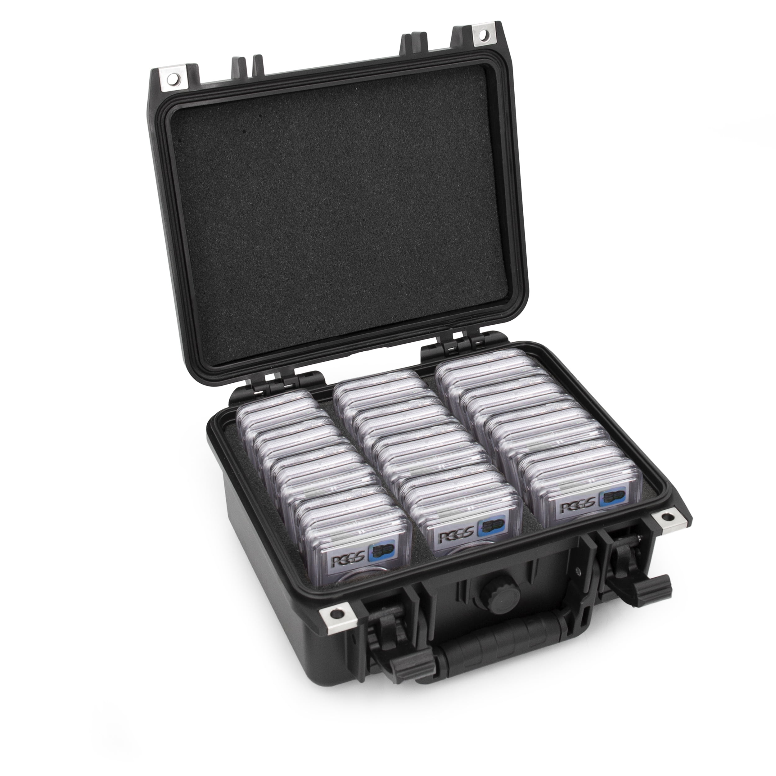 CASEMATIX Graded Coin Case Fits 40+ PCGS or NGC Coin Slabs, Waterproof ...