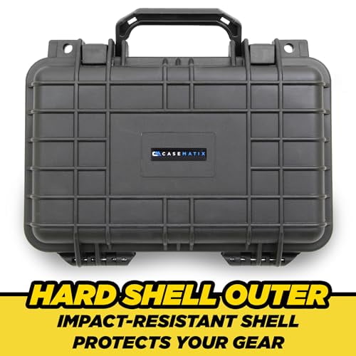 CASEMATIX Hard Gun Case for Pistols - TSA Approved Waterproof ...