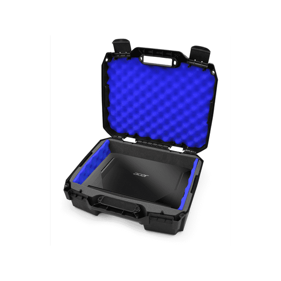 CASEMATIX - Hard Shell Case with Shock-Absorbing Foam Fits up to 15 ...