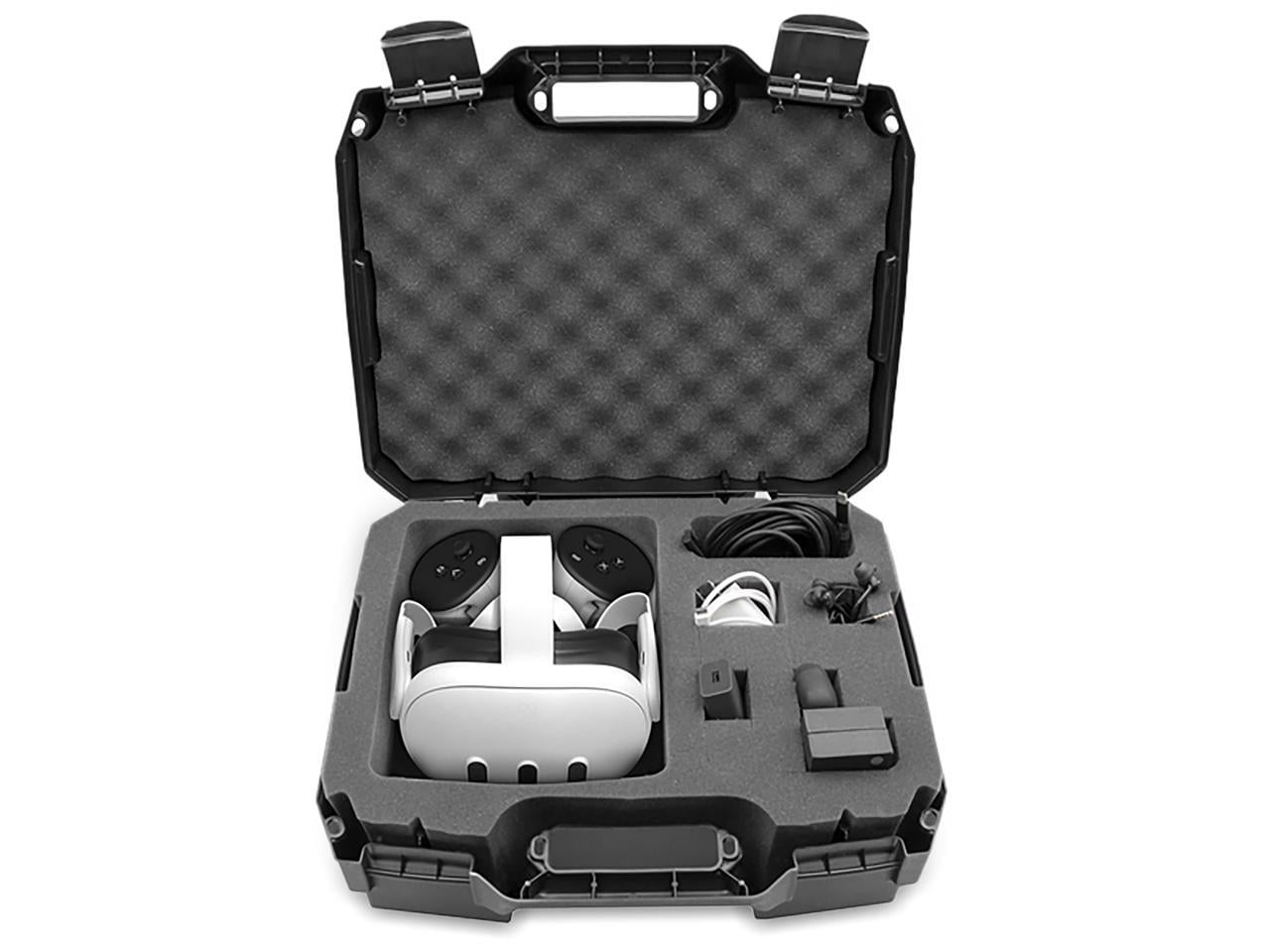 CASEMATIX Hard Shell Travel Case Custom Designed to fit Oculus Quest 2 ...