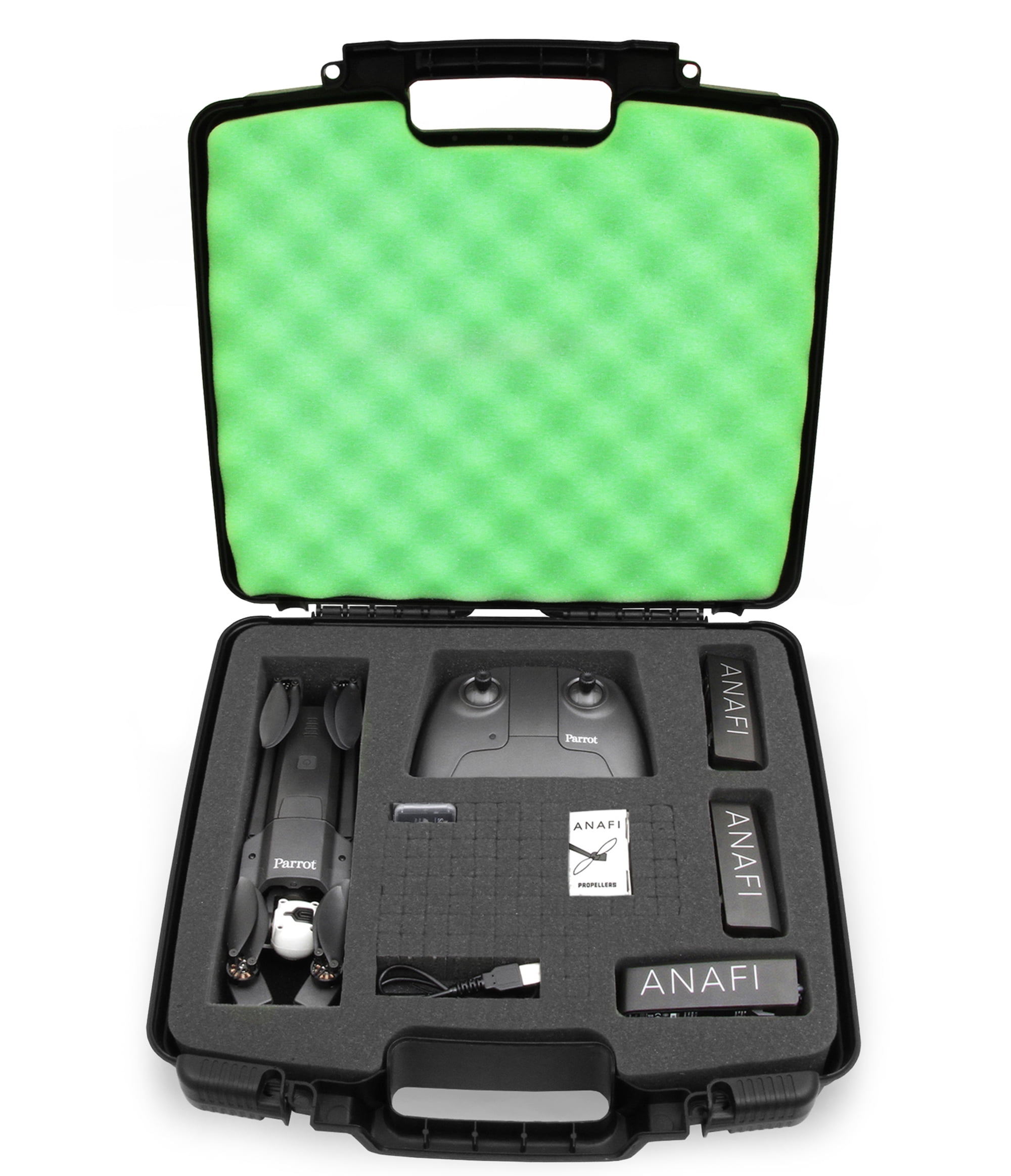 CASEMATIX Quadcopter Case for Parrot Anafi Drone, Skycontroller 3 ...