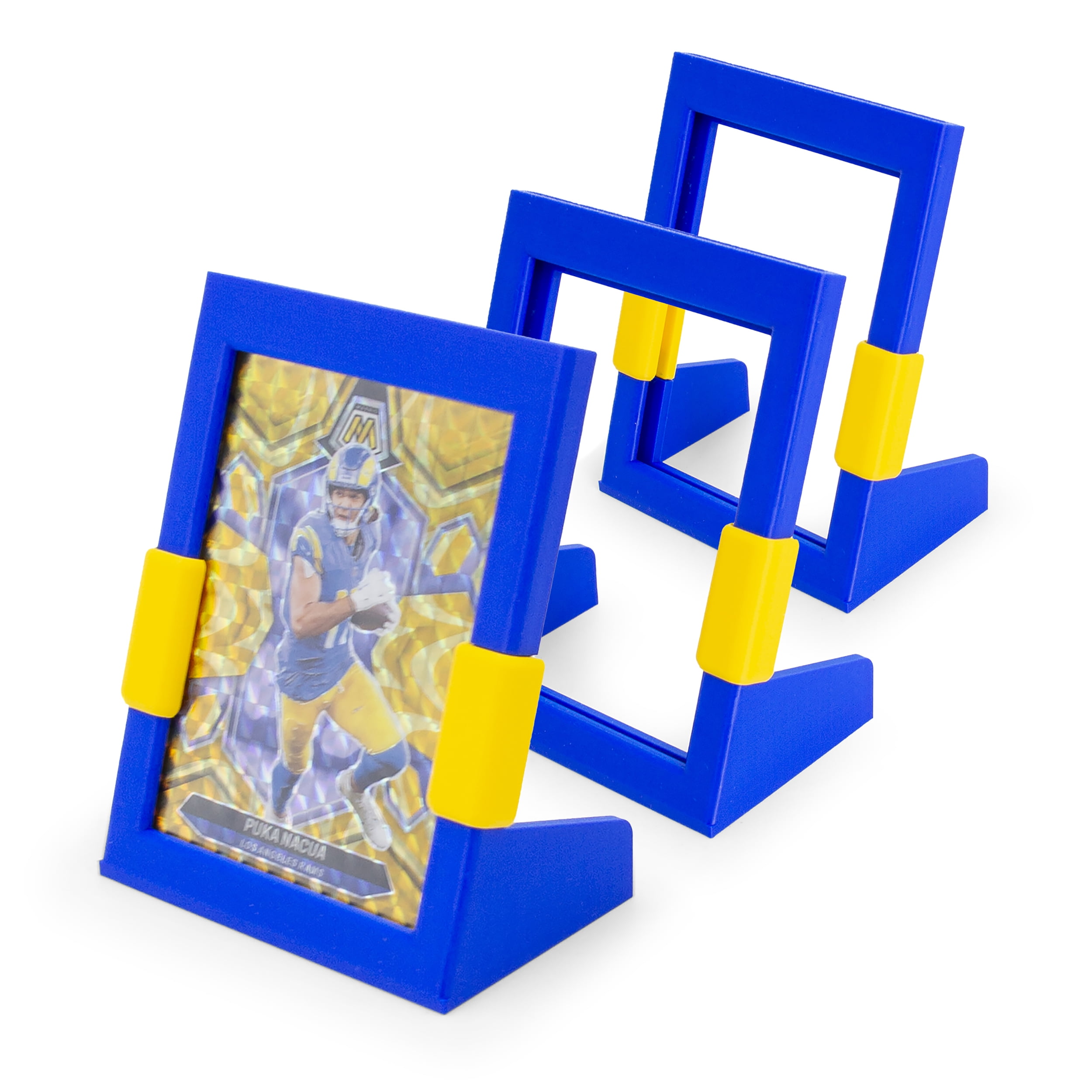 CASEMATIX Sports Card Toploader Display Stand 3-Pack, Blue & Yellow Los ...