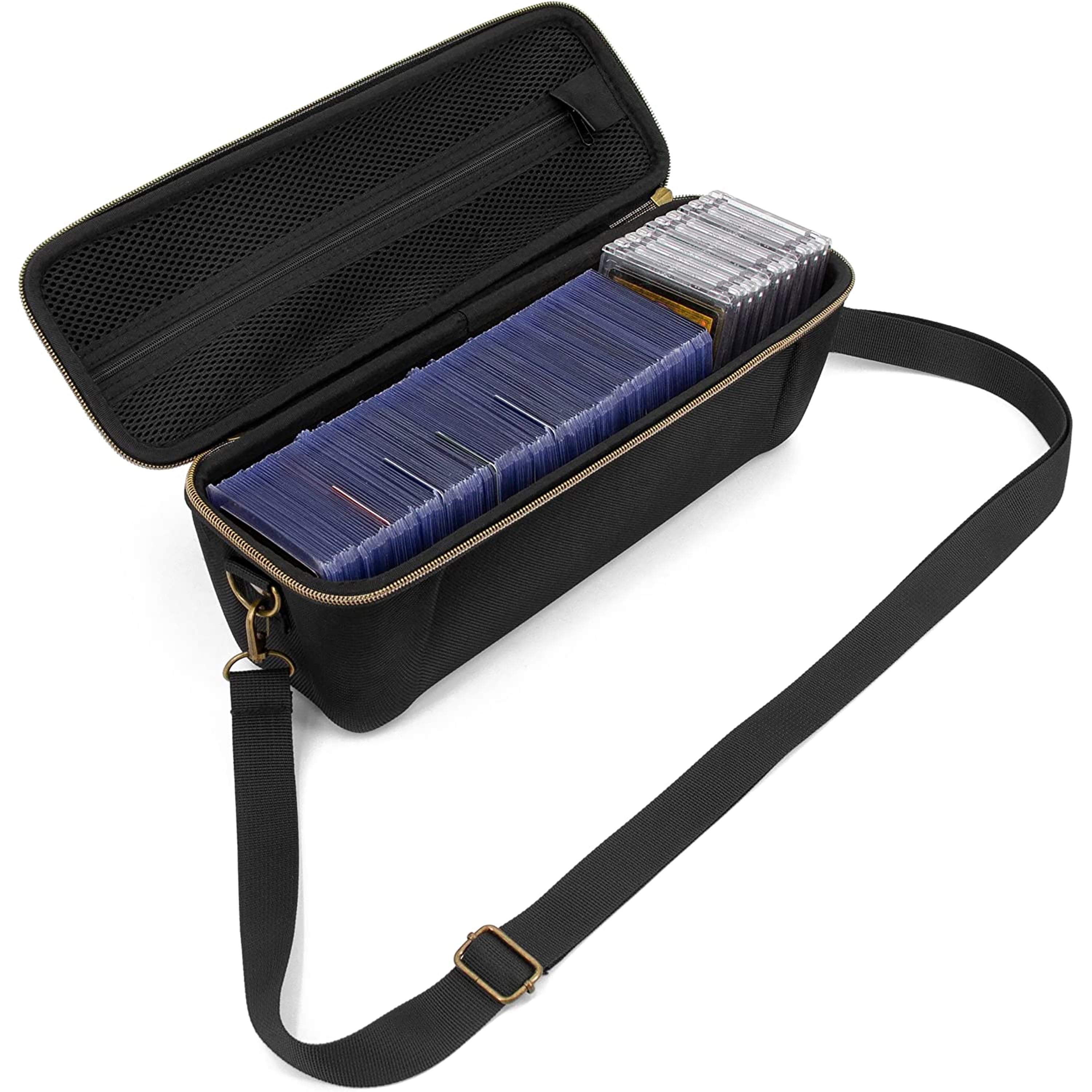 CASEMATIX Top Loader Card Storage Case for Trading Cards with Carry ...