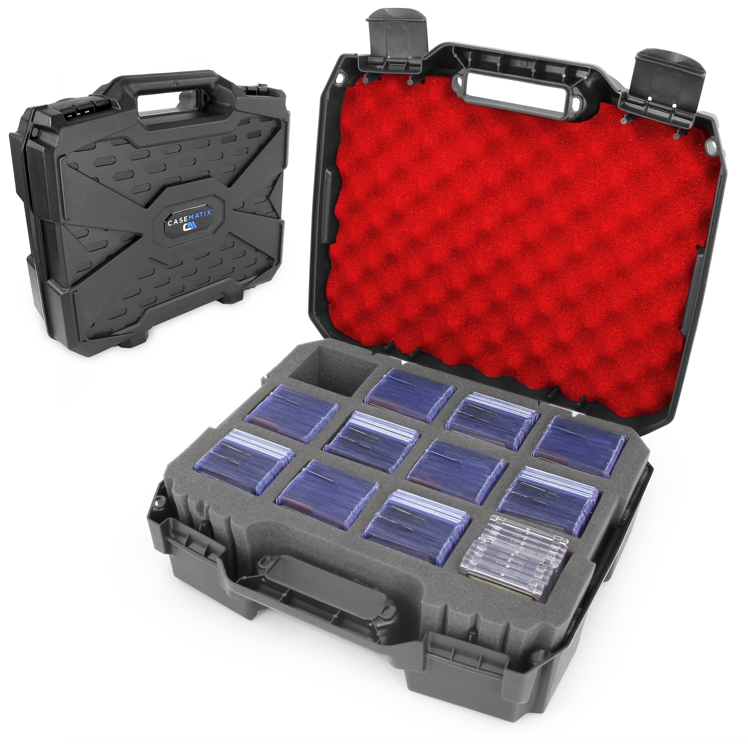 CASEMATIX XL Top Loader Card Storage Case for Trading Cards Fits 450 ...