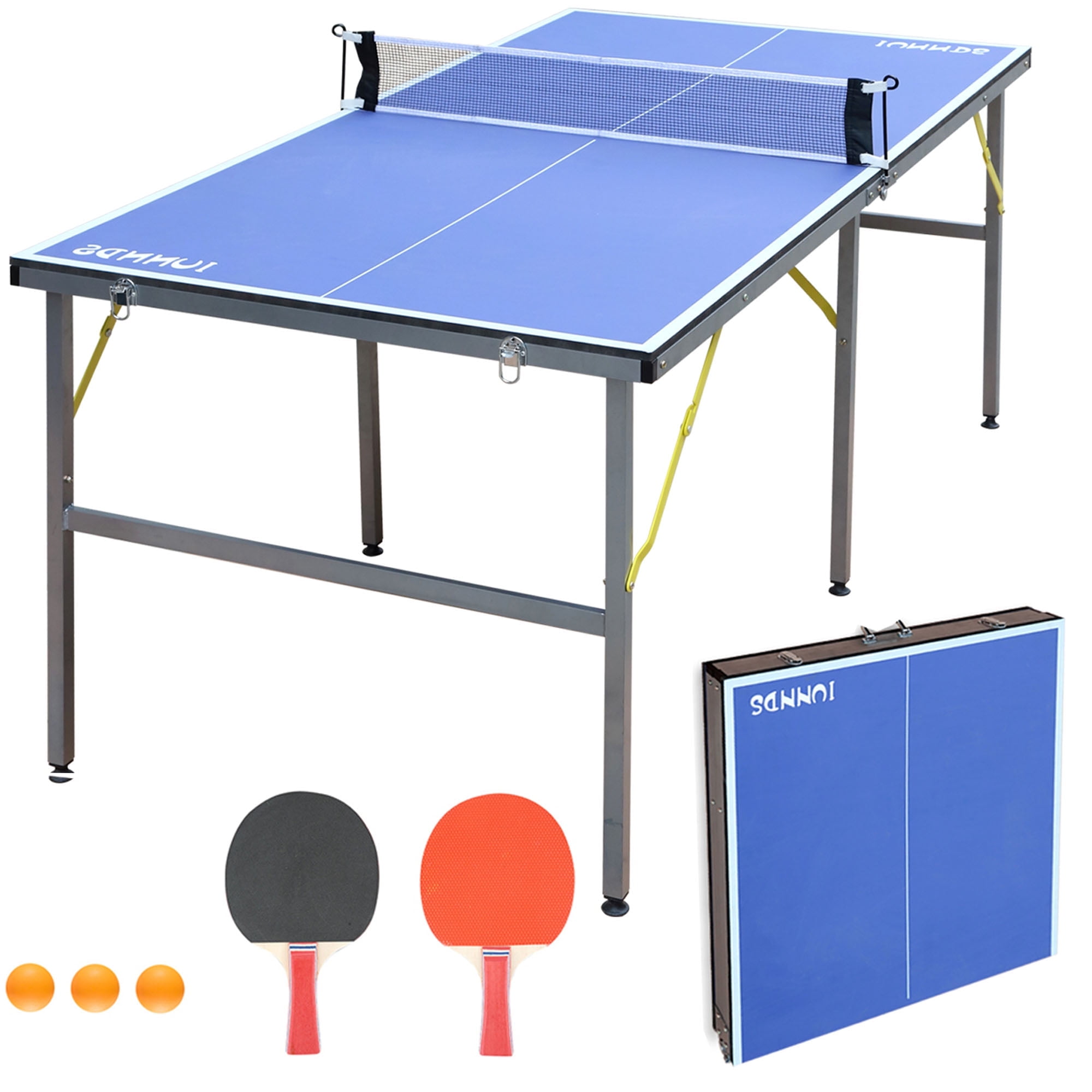 CASEMIOL Mid-Size Table Tennis Game Set - Indoor/Outdoor Portable Table ...