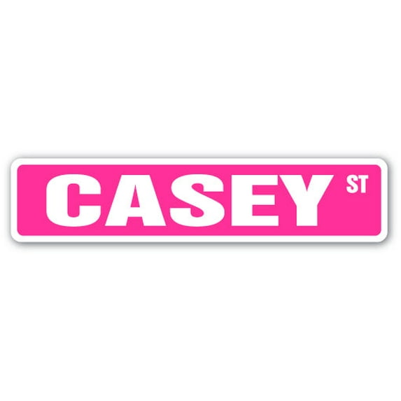 CASEY Street Sign Childrens Name Room Sign | Indoor/Outdoor | 18" Wide ...