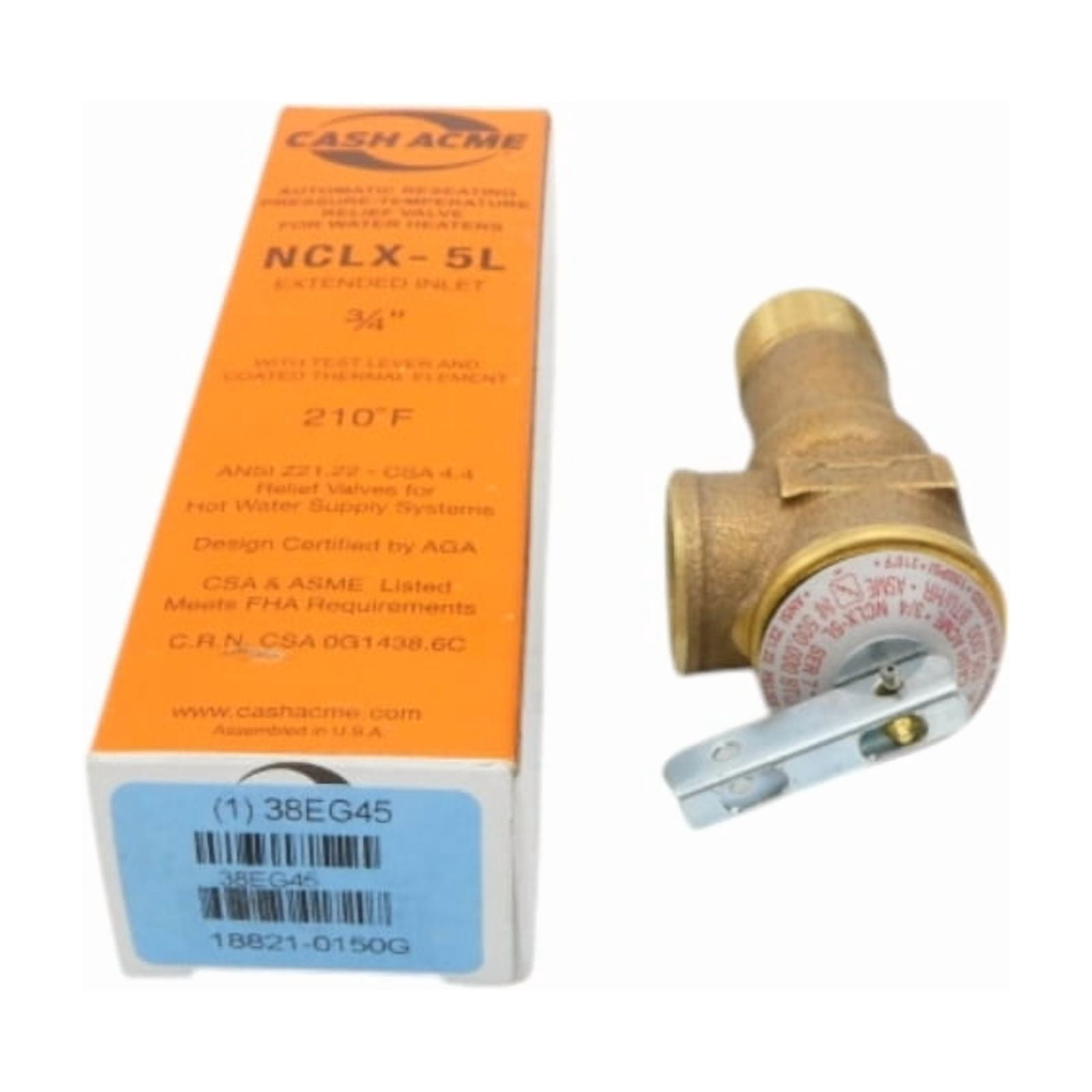 CASH ACME NCLX-5L 18821-0150G 150PSI 3/4" NSMP - Walmart.com