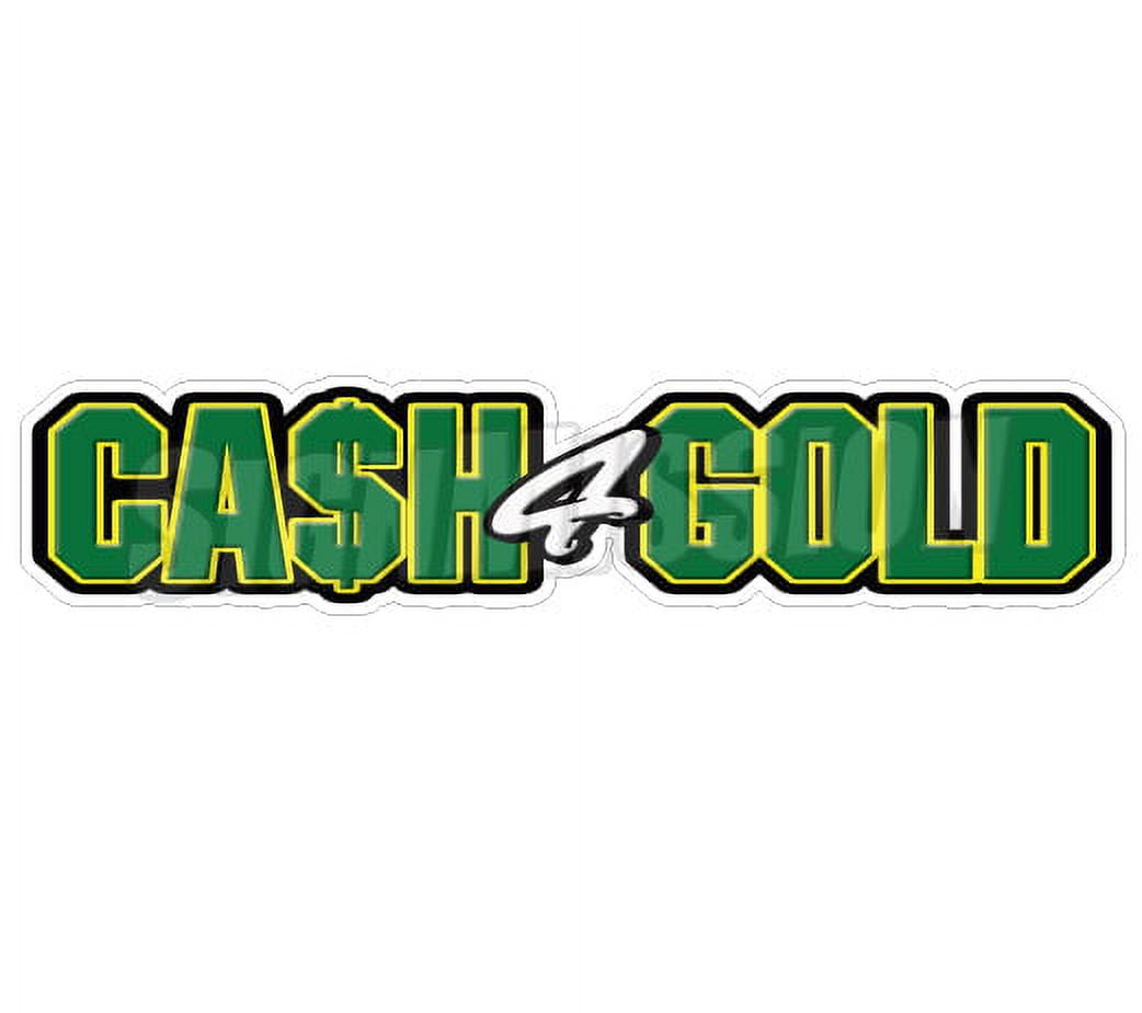 CASH FOR GOLD Window Decal jewelry store sign signs - Walmart.com
