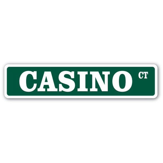 CASINO Street Sign slots poker blackjack 21 gamble | Indoor/Outdoor ...