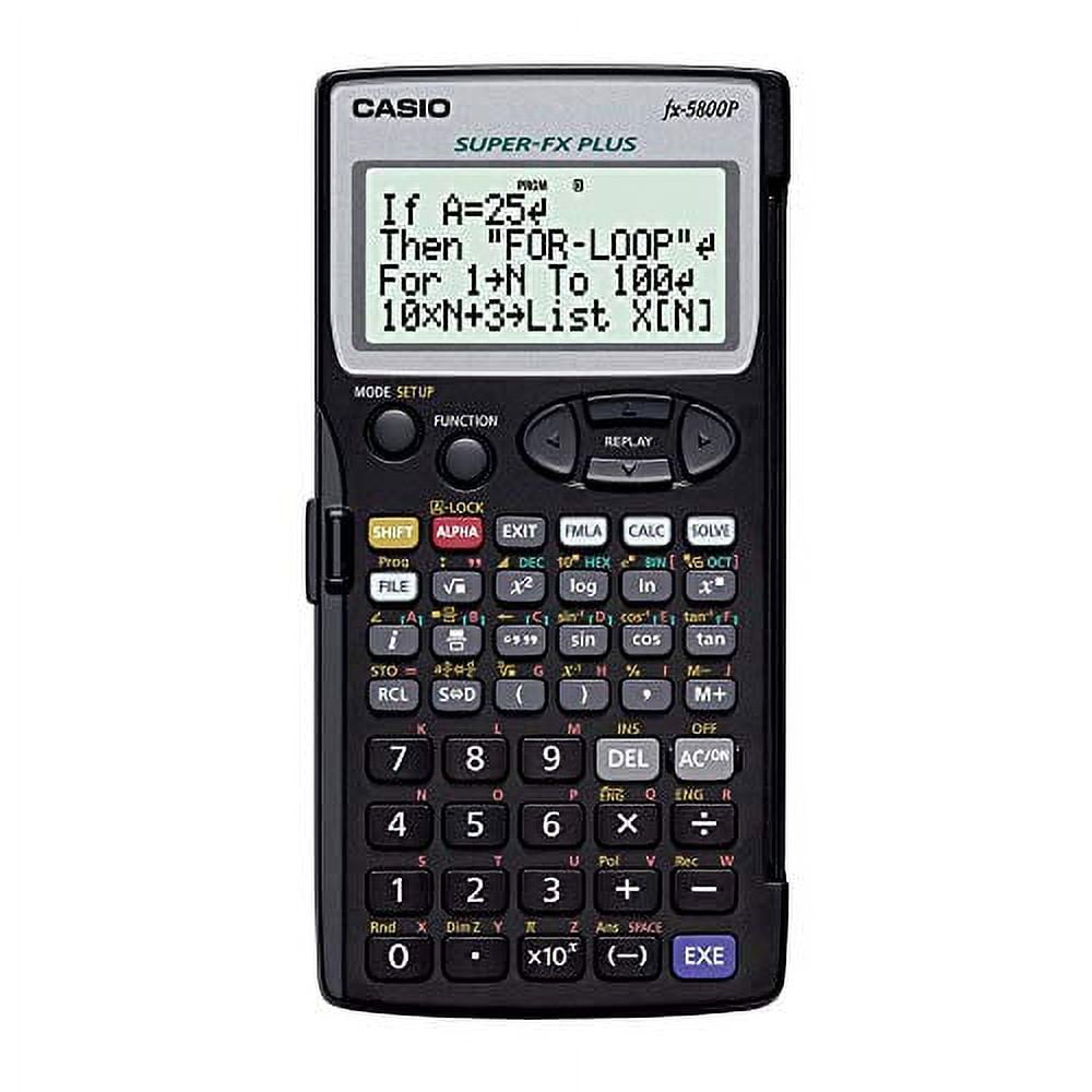 CASIO Japanese Program Functional Calculator FX-5800P-N - Walmart.com