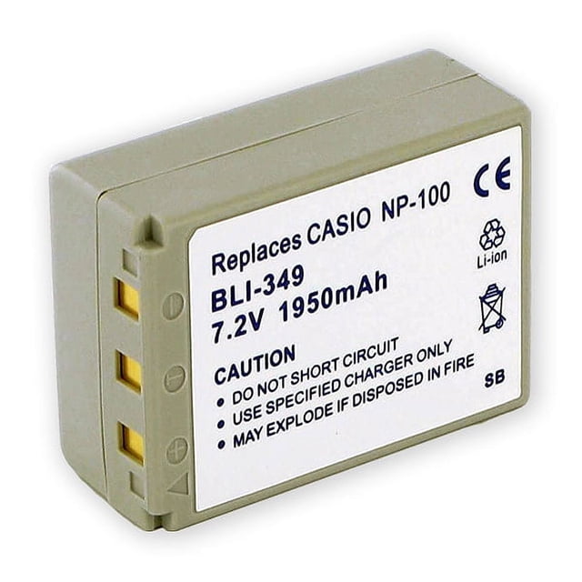 CASIO NP-100 LI-ION 7.4V 1950mAh Video Battery - Walmart Business Supplies