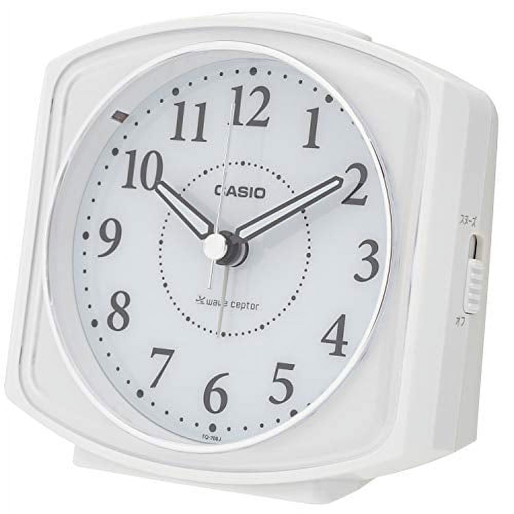 CASIO alarm clock radio wave white with analog light TQ-700J-7JF ...