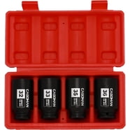 Powerbuilt 9 Piece Deluxe Axle Nut Socket Set - 648991 - Walmart.com