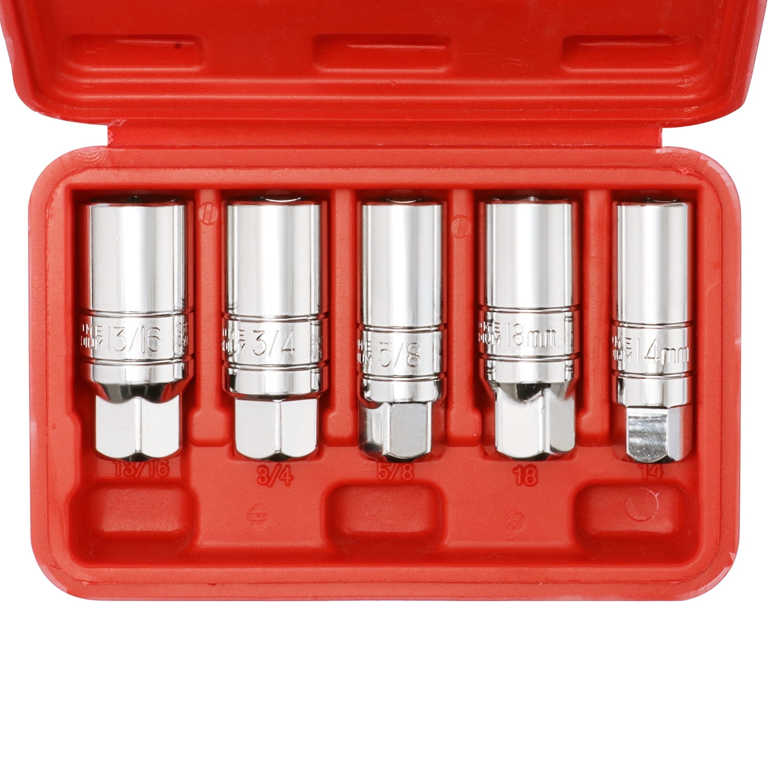 CASOMAN 3/8 inch Drive Spark Plug Socket Set, 6-Point, 5/8-inch, 3/4 ...